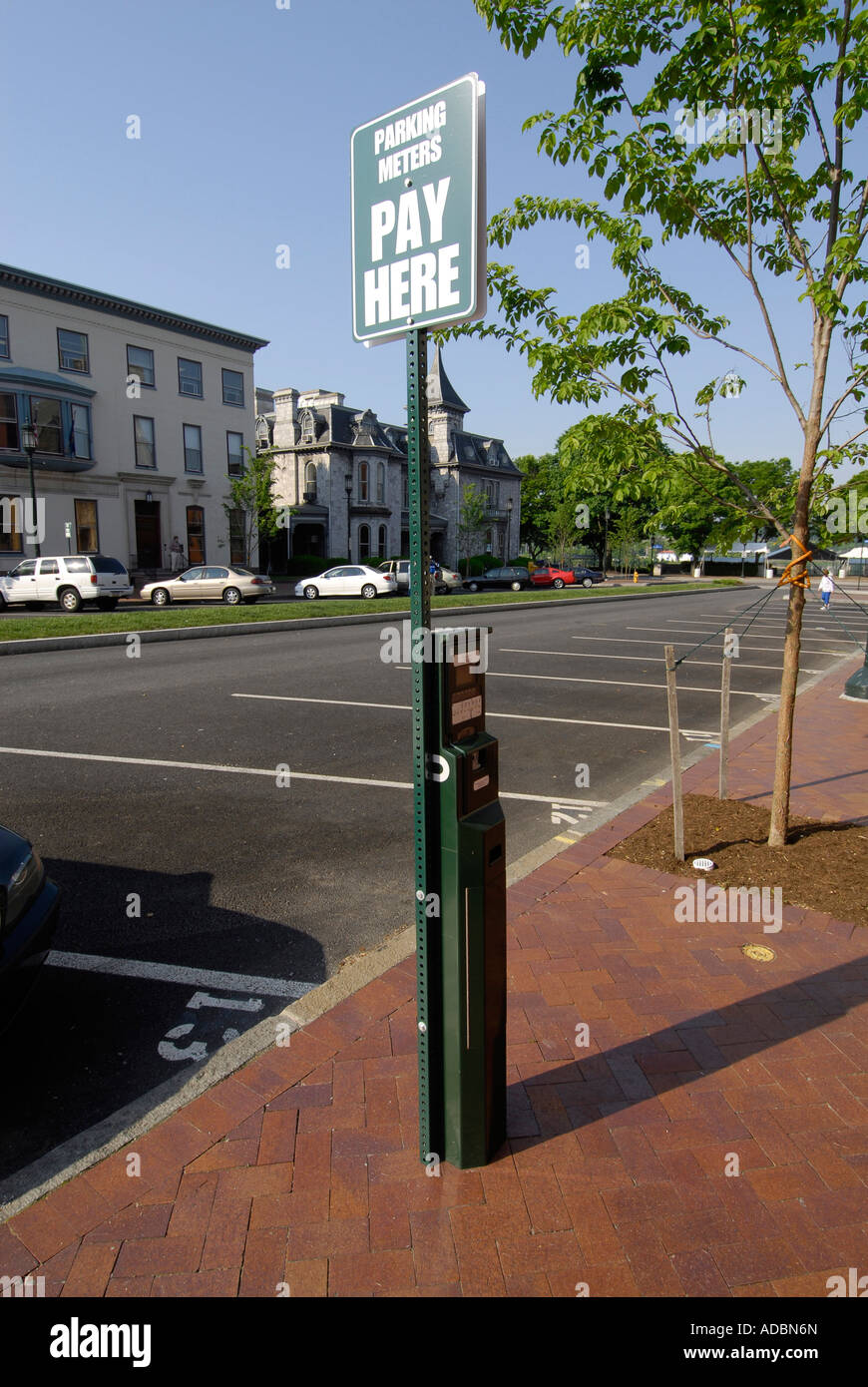 Pay box for parking in downtown Harrisburg Pennsylvania PA Stock Photo ...