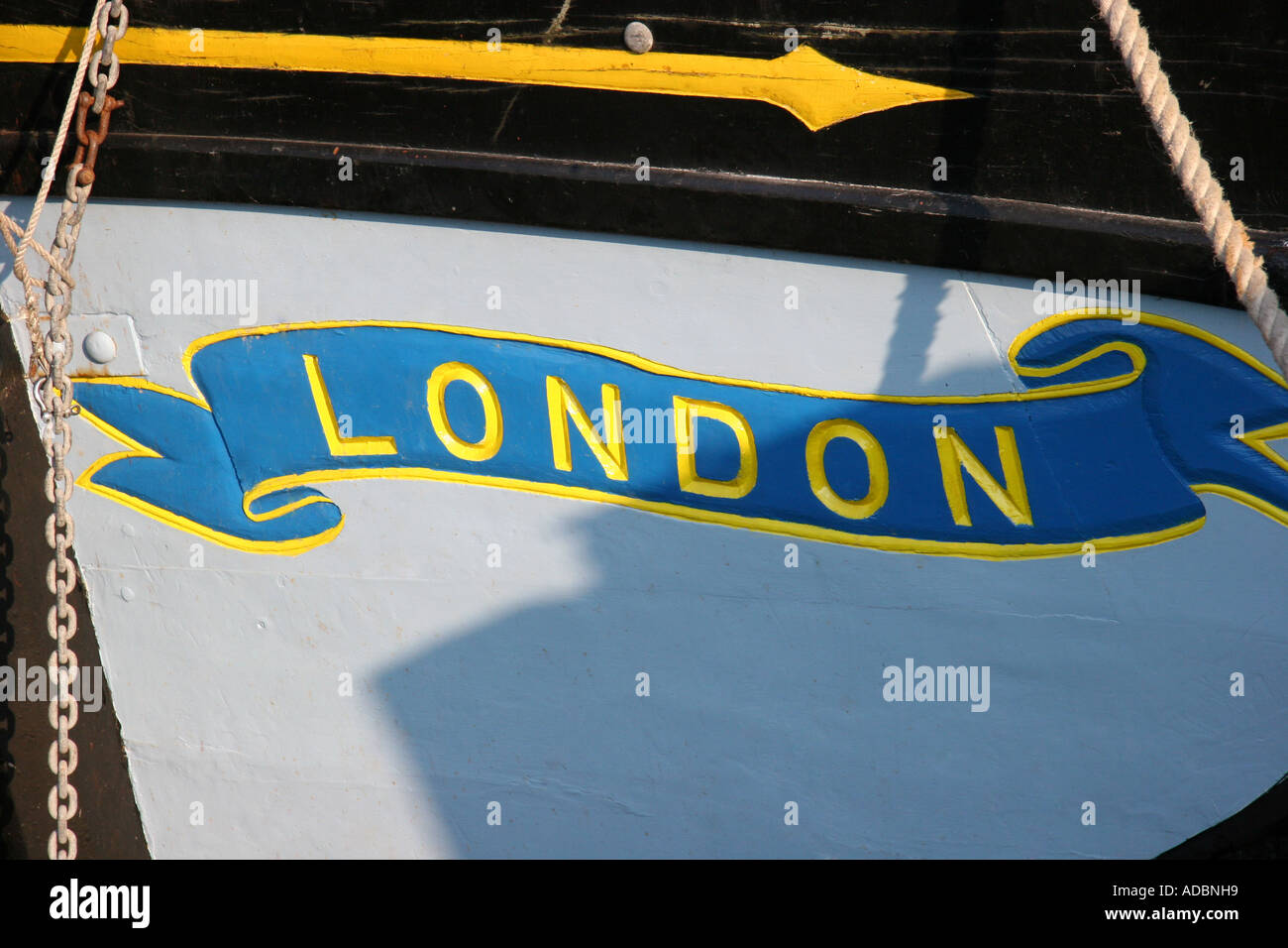 Boat name plate hi-res stock photography and images - Alamy