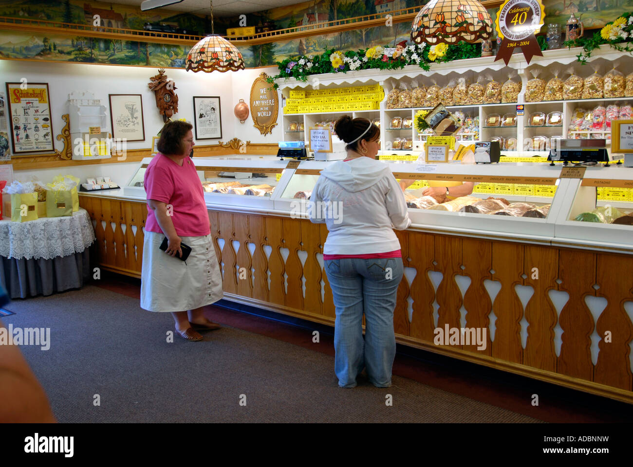 The Fudge Kitchen at Historical Frankenmuth Michigan MI Stock Photo - Alamy
