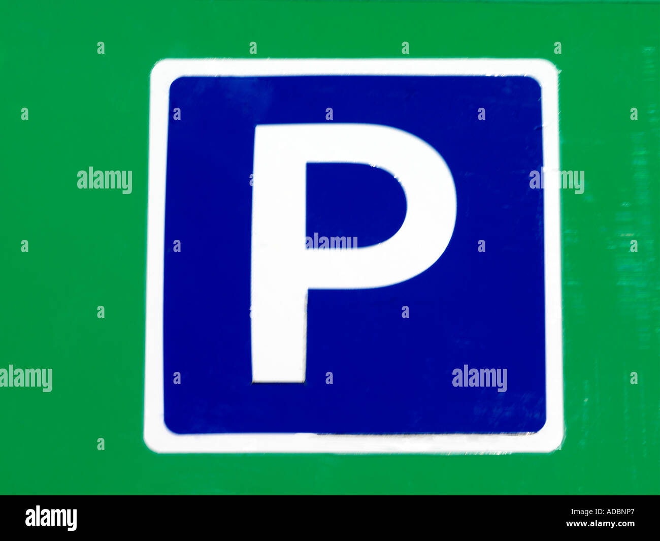 P Parking Sign Stock Photo - Alamy