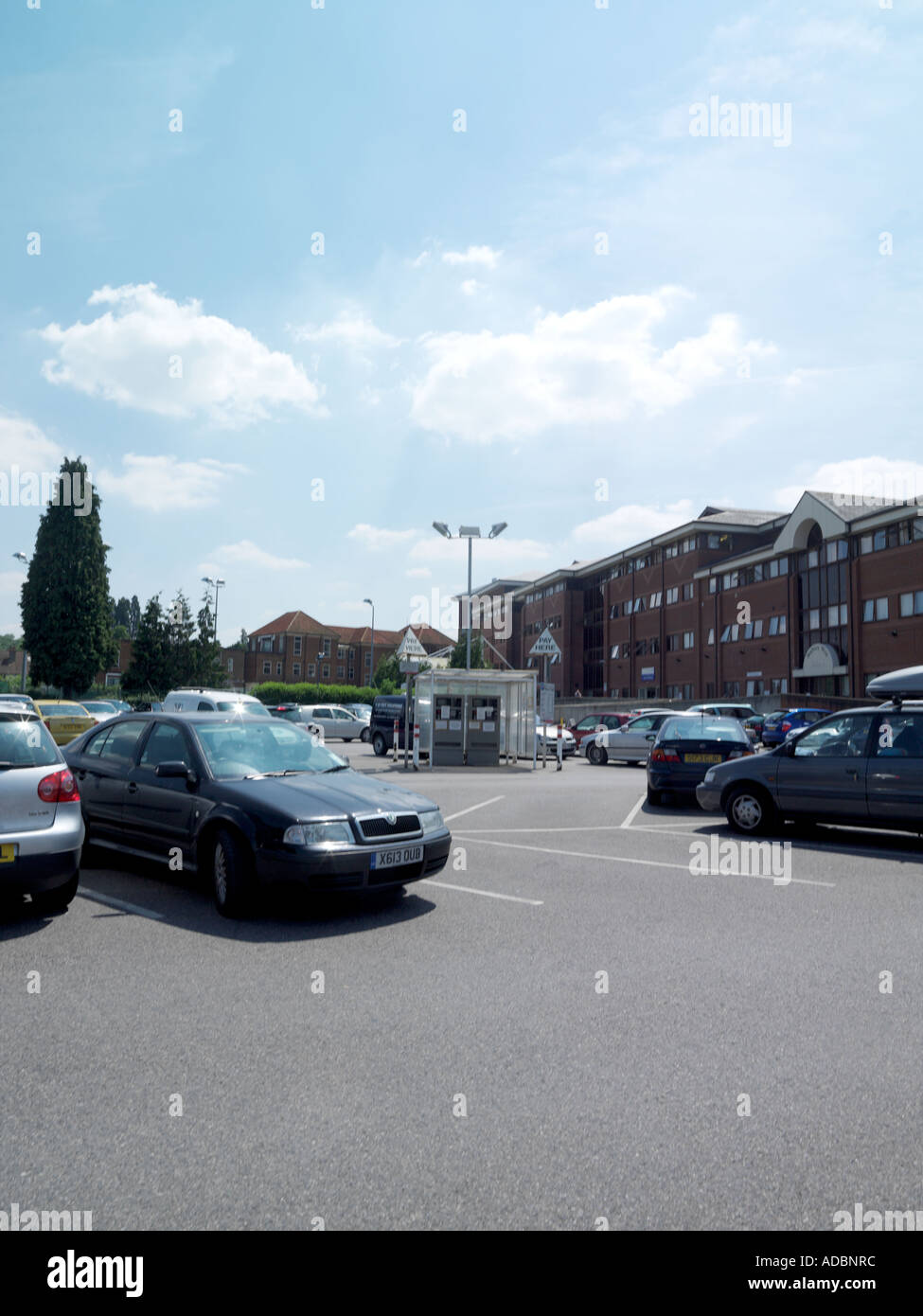 Outside Car Park with Pay and Display Machine Stock Photo - Alamy
