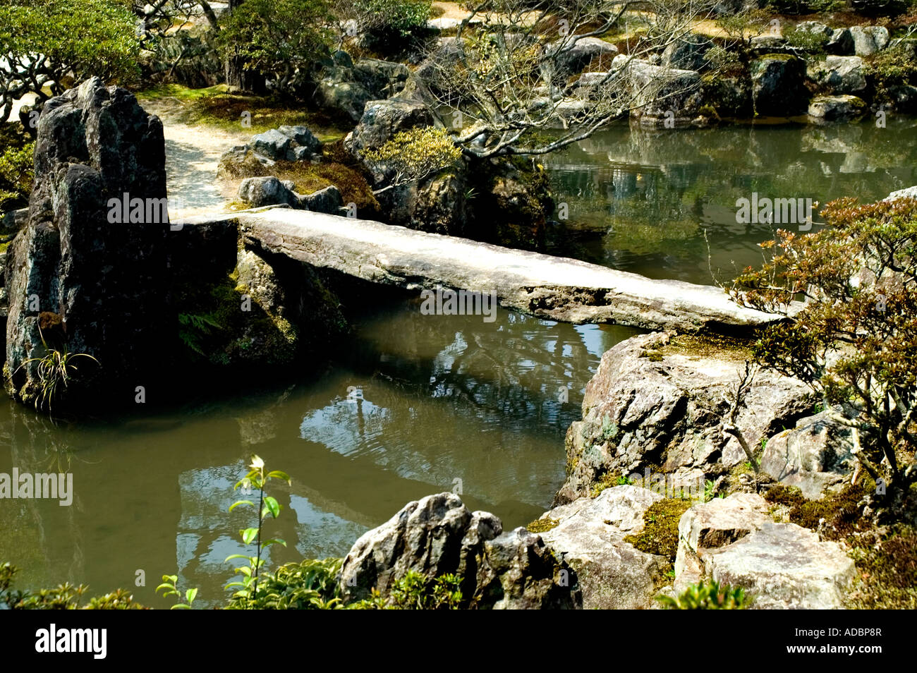 Ginkakuji Temple Zen Temple of the Silver Pavilion Jisho-ji stone ...