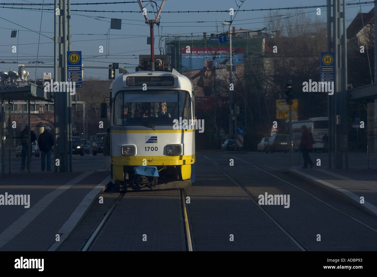 historical tram tatra car no. 1700 "Glaeserner Leipziger" in Leipzig ...
