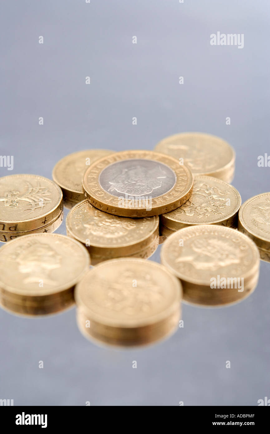 English UK Pound Coins Stock Photo - Alamy