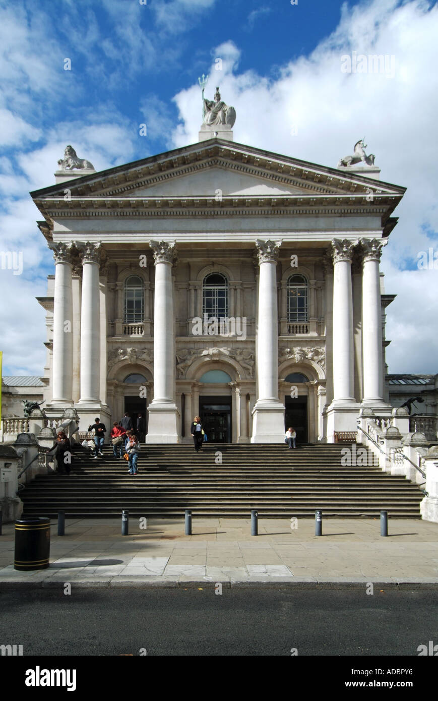 Main entrance of Tate Britain the national gallery of British art on ...