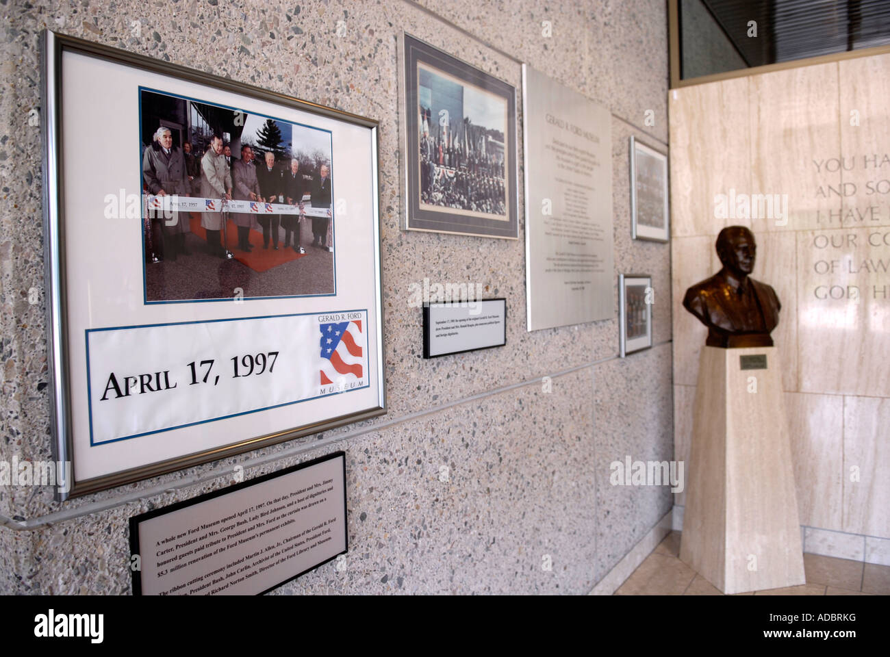 Gerald R Ford Presidential Museum Grand Rapids Michigan MI Stock Photo ...