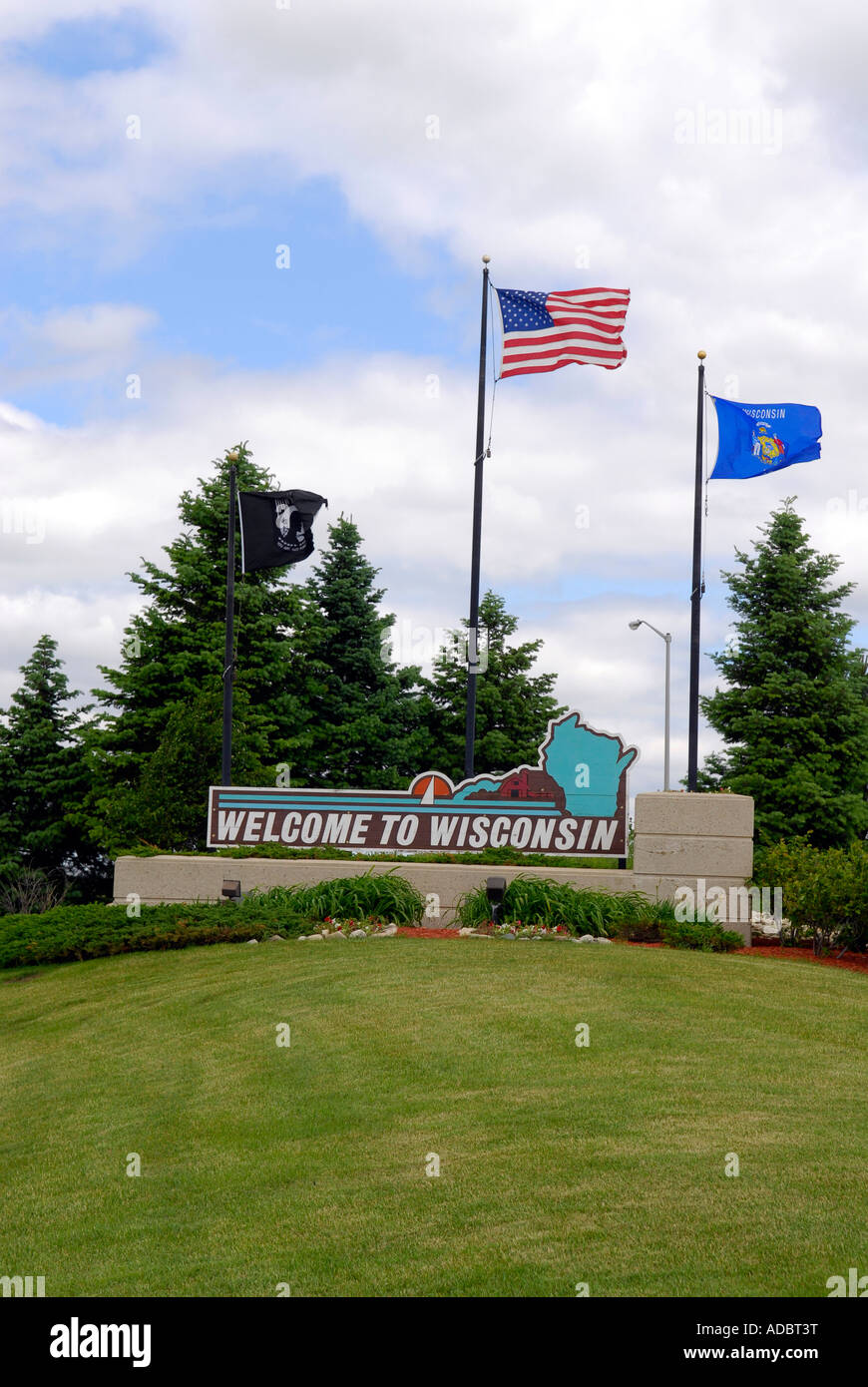 Welcome to wisconsin sign hi-res stock photography and images - Alamy