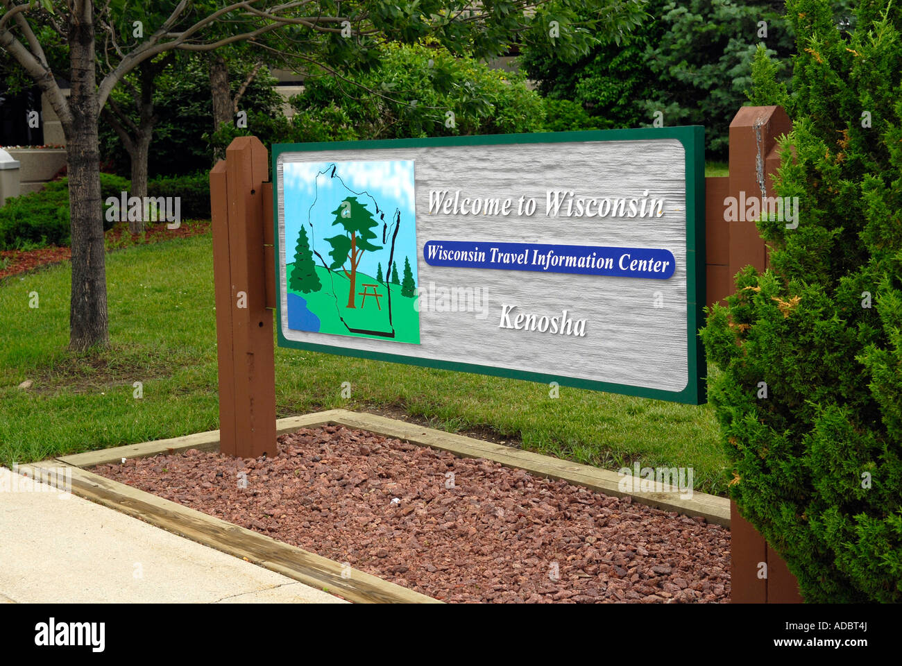 Welcome to wisconsin sign hi-res stock photography and images - Alamy