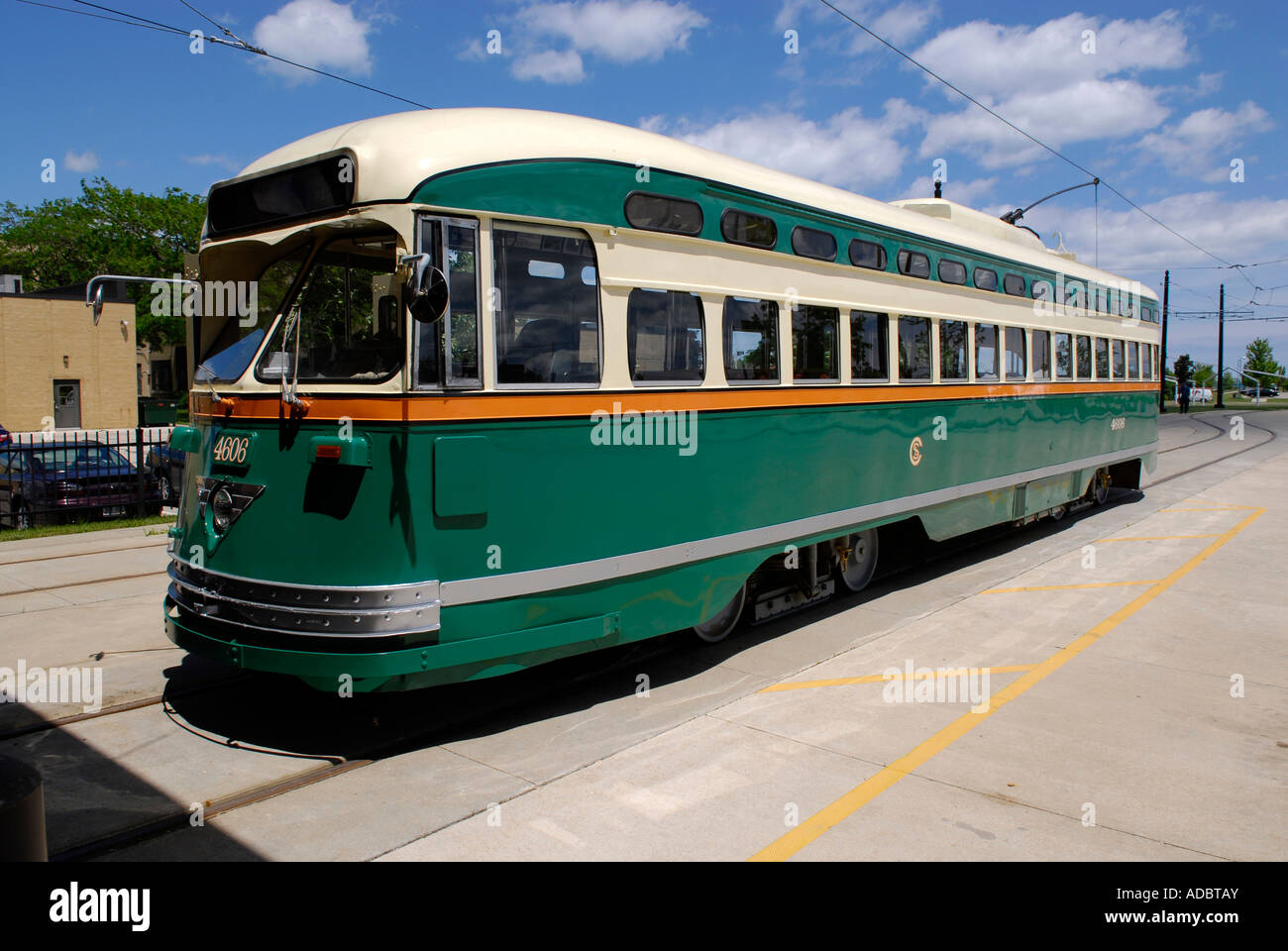 Electric powered trolley cars shuttle tourist and locals throughout the ...