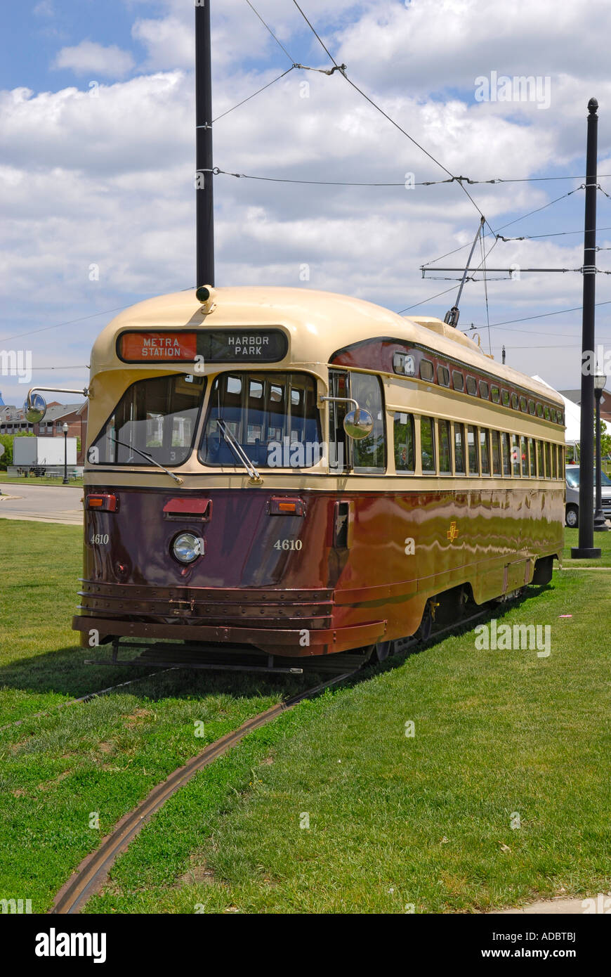 Electric powered trolley cars shuttle tourist and locals throughout the ...