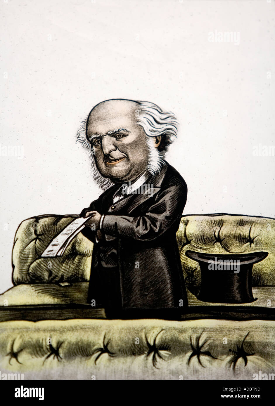 A Barrister or Lawyer window etching from the 1800's Stock Photo - Alamy