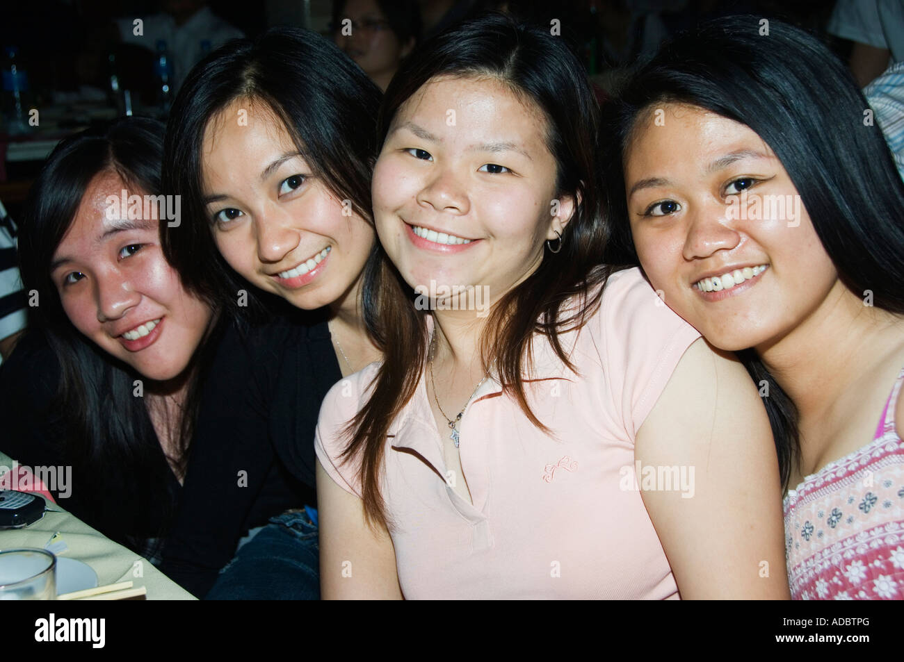 young girls enjoying a night out in Beijing China Stock Photo - Alamy