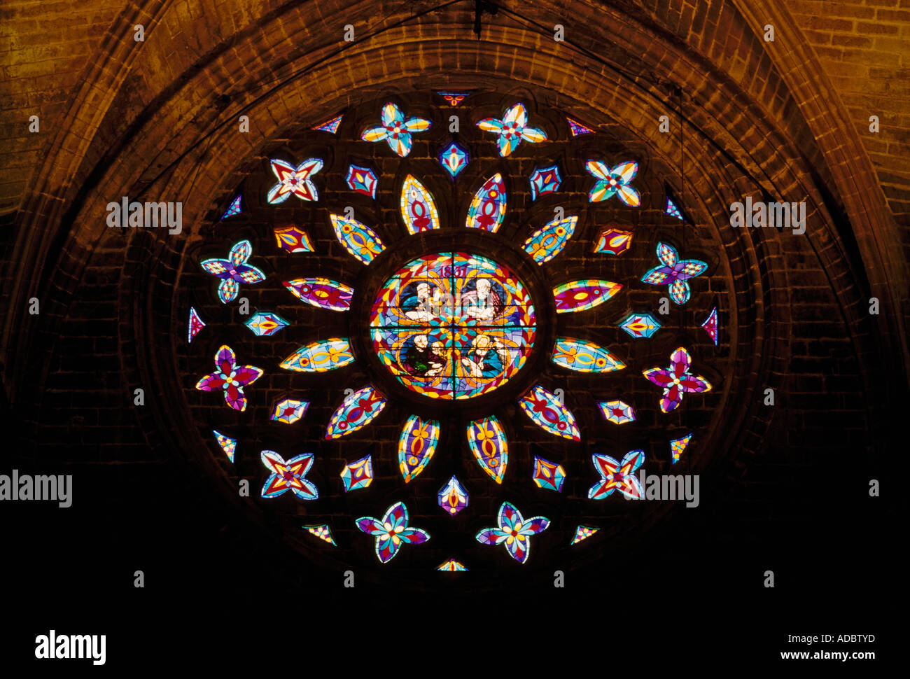 Rose Stained Glass Window Church at Martin Horvath blog