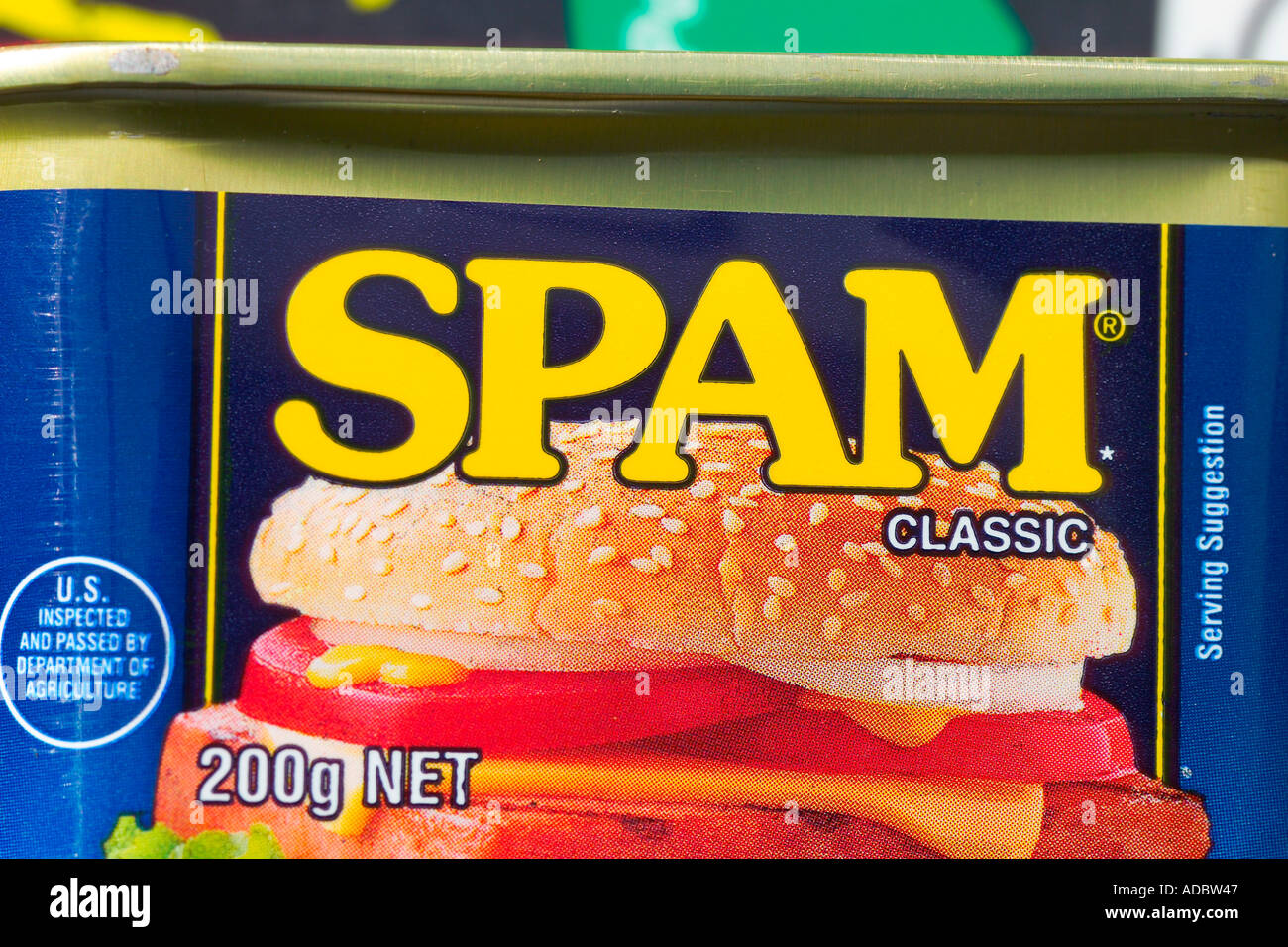 Spam in a can Stock Photo - Alamy