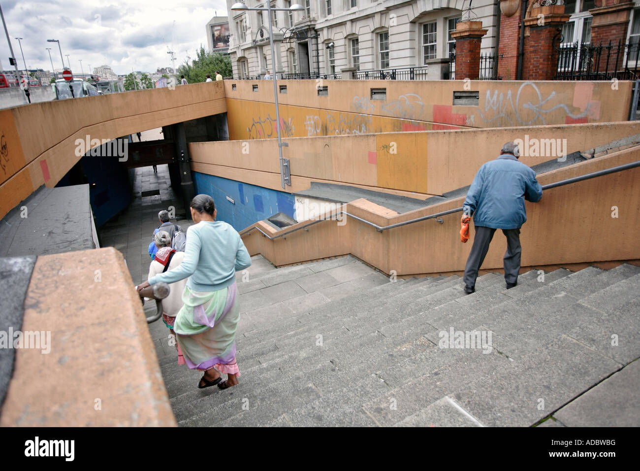 an underpass at Waterloo Bridge in London Stock Photo - Alamy