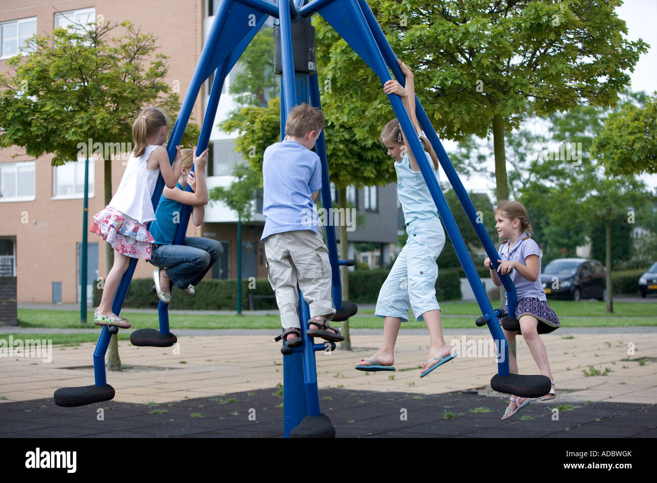 Playground swing hi-res stock photography and images - Alamy