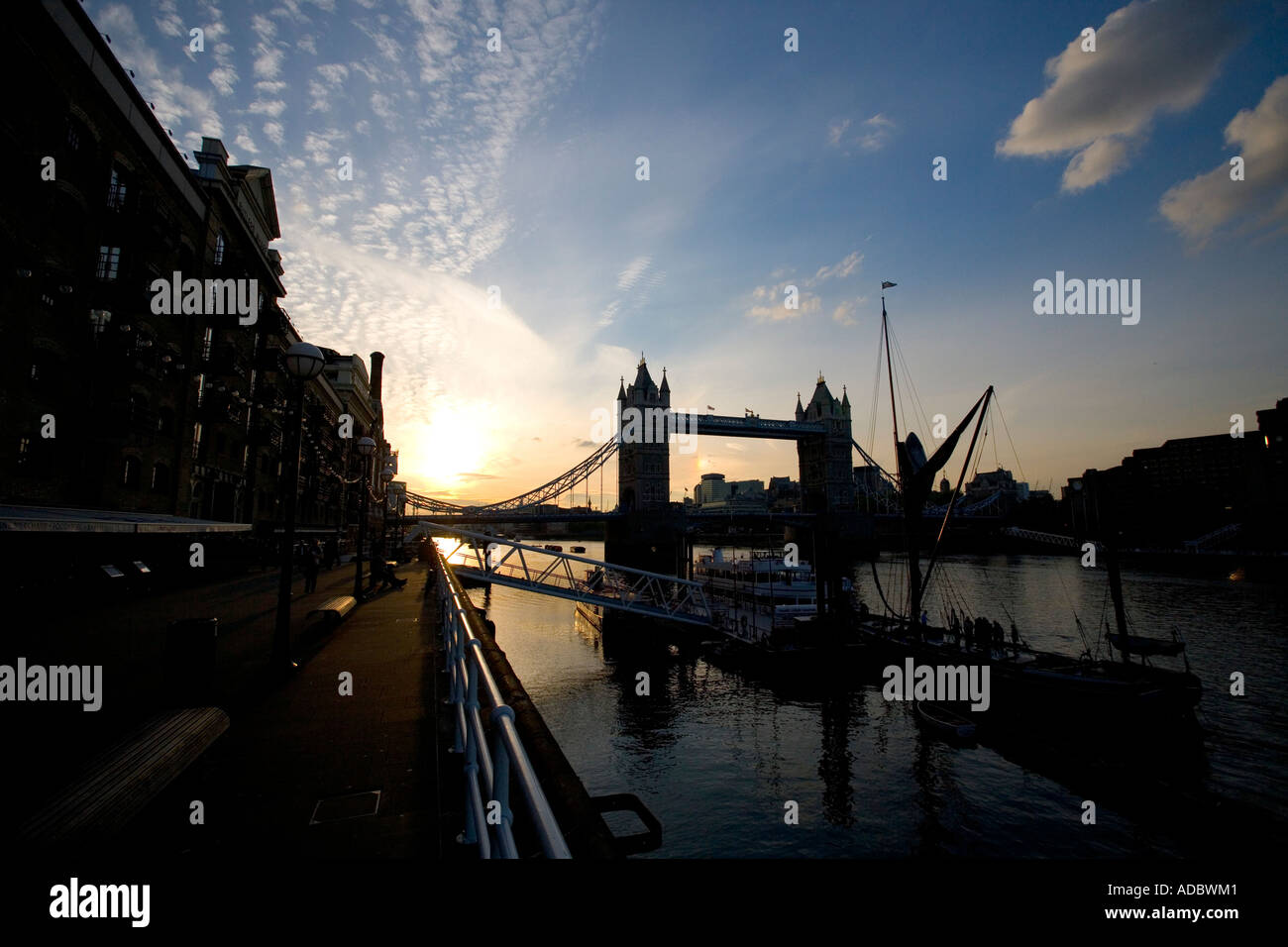 Tower Bridge London Sunset Stock Photo - Alamy