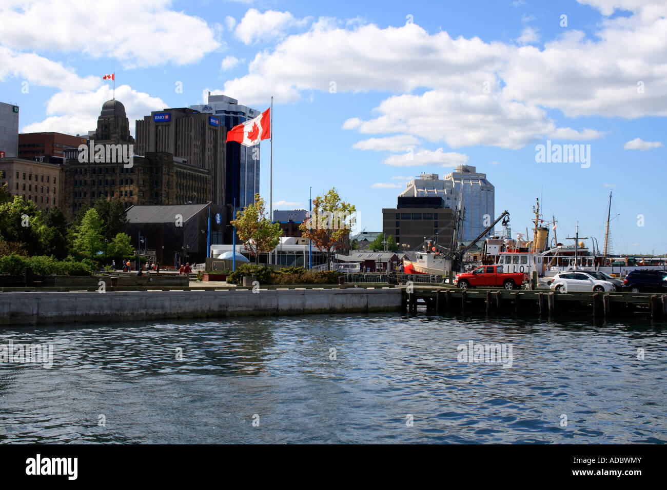 Harbourwalk and port of Halifax, Nova Scotia, Canada, North America ...