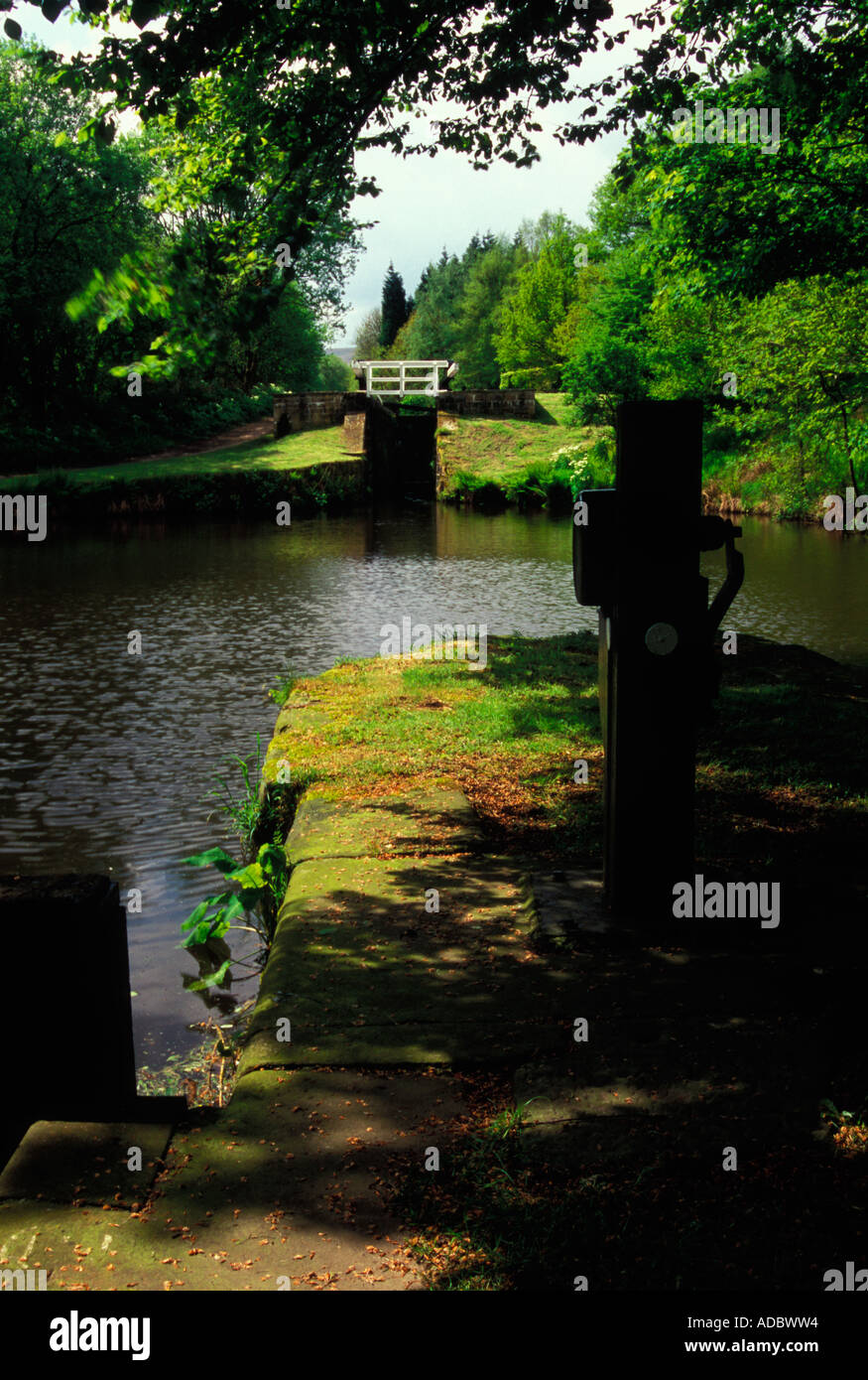 Locks on the Huddersfield Narrow Canal, Marsden, West Yorkshire ...