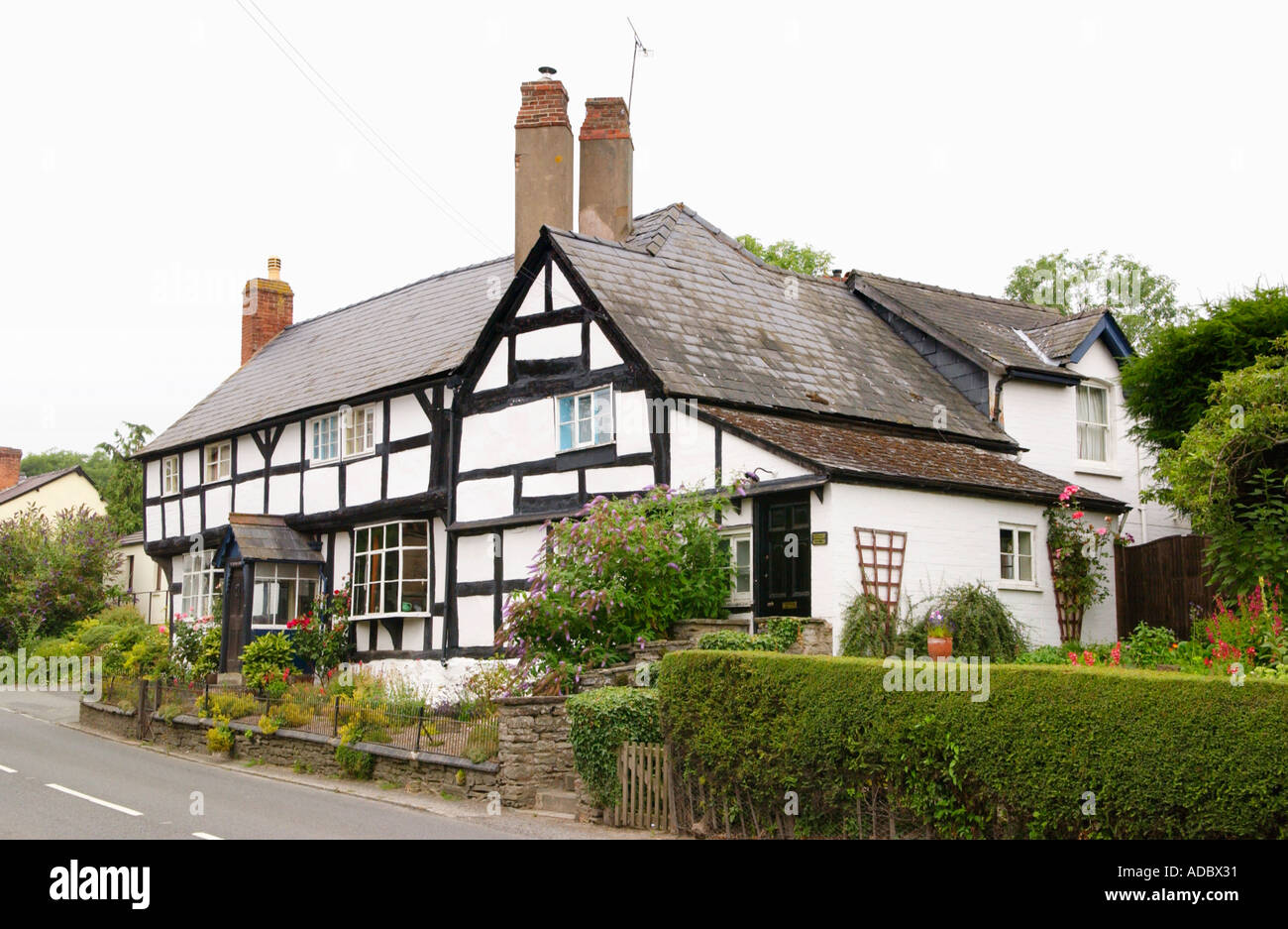 Timber frame house at Pembridge Herefordshire England UK Stock Photo ...