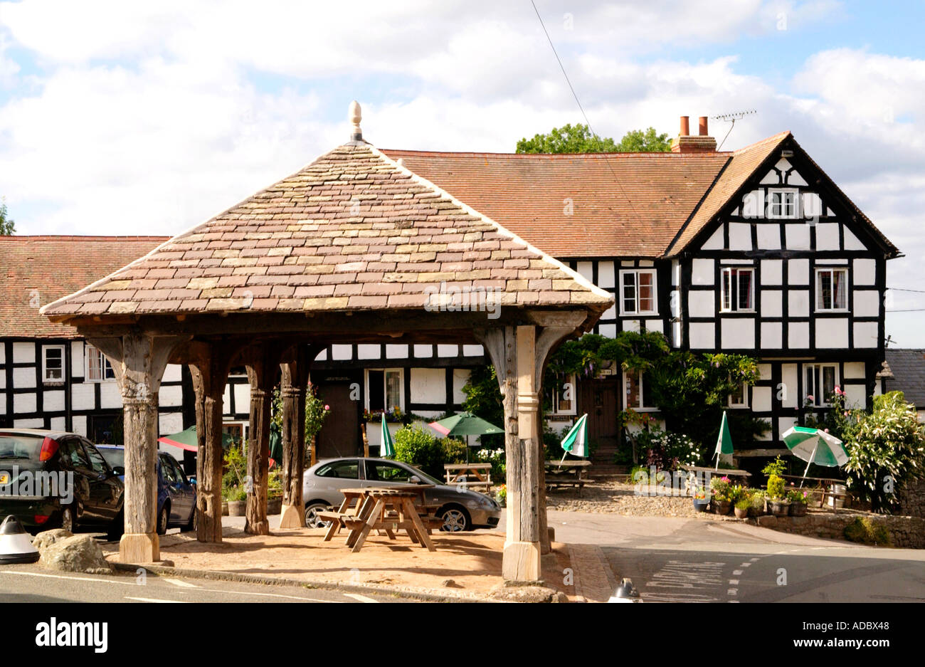 16th century market hall at Pembridge Herefordshire England UK Stock ...