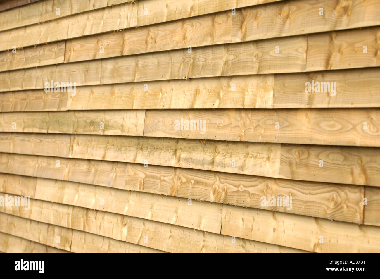 Generic picture of timber cladding on side of building UK Stock Photo ...