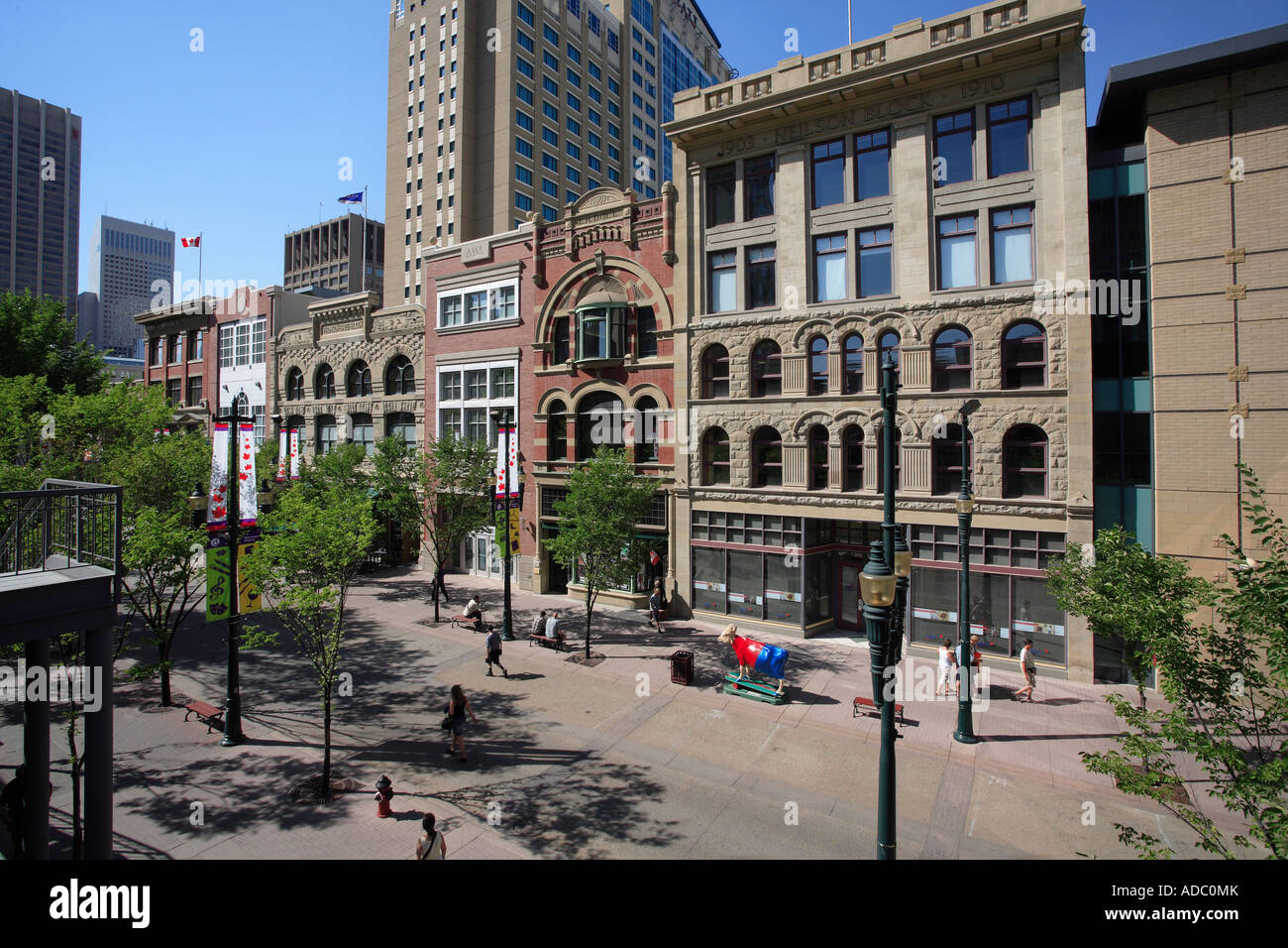 Canada Alberta Calgary Stephen Avenue Stock Photo - Alamy