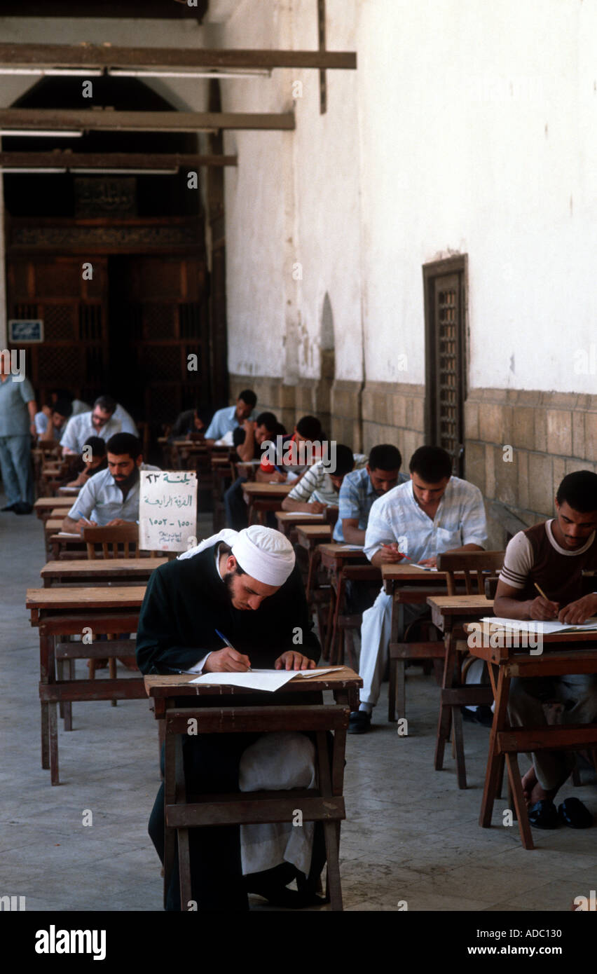 Al Azhar Mosque Students taking Exams Stock Photo - Alamy