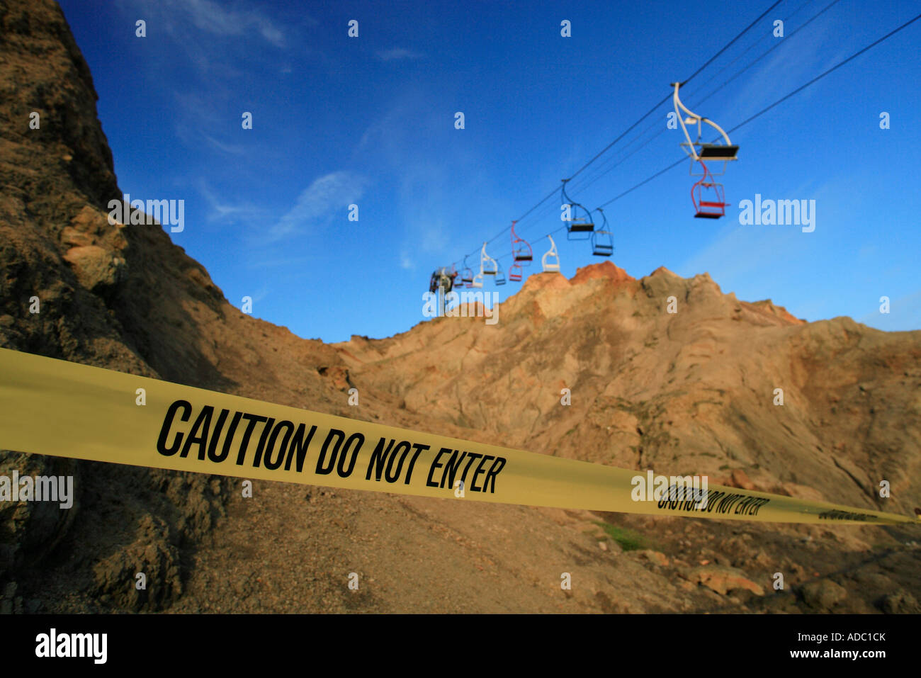alum bay cliff collapse isle of wight Stock Photo - Alamy