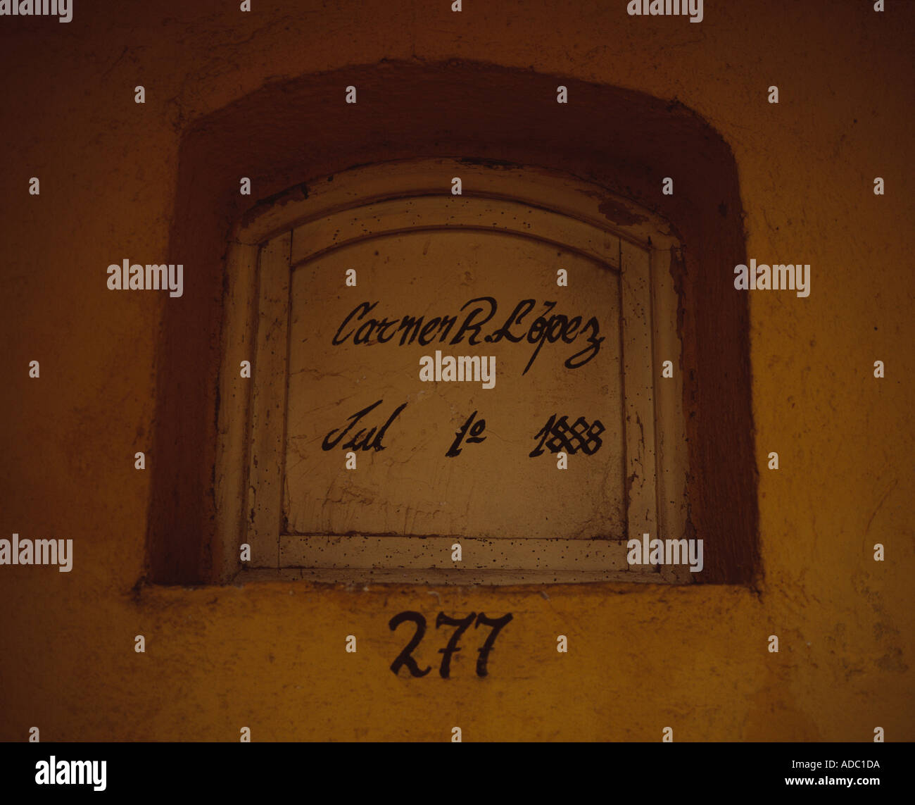 Niche in the San Miguel cemetery in Oaxaca Mexico Stock Photo - Alamy