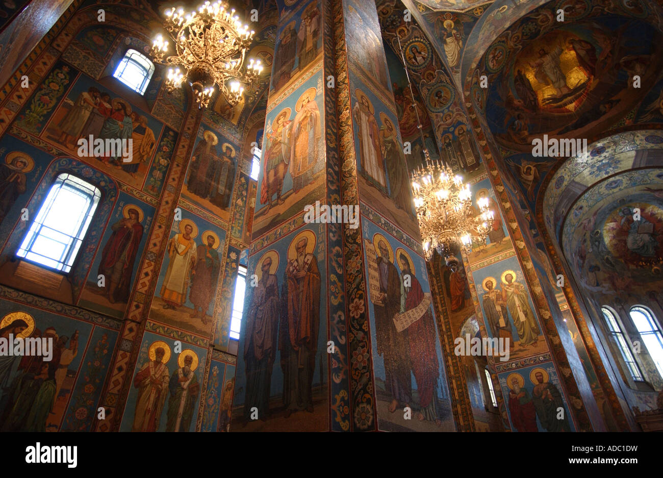 Inside russian church Stock Photo - Alamy