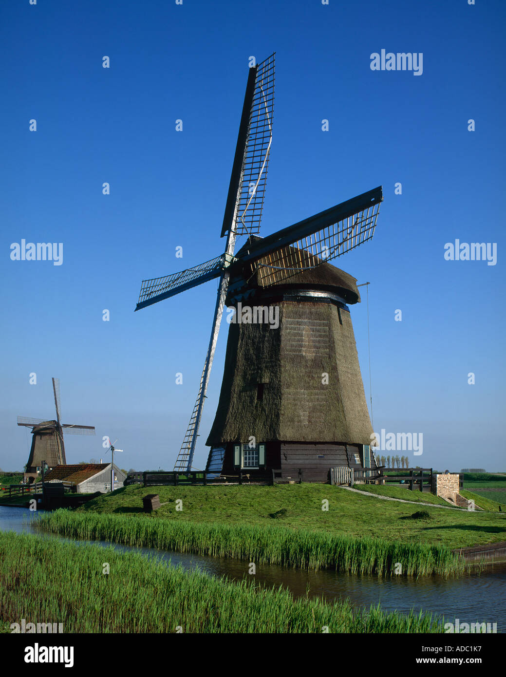 Rural scene windmills schermerhorn hi-res stock photography and images ...