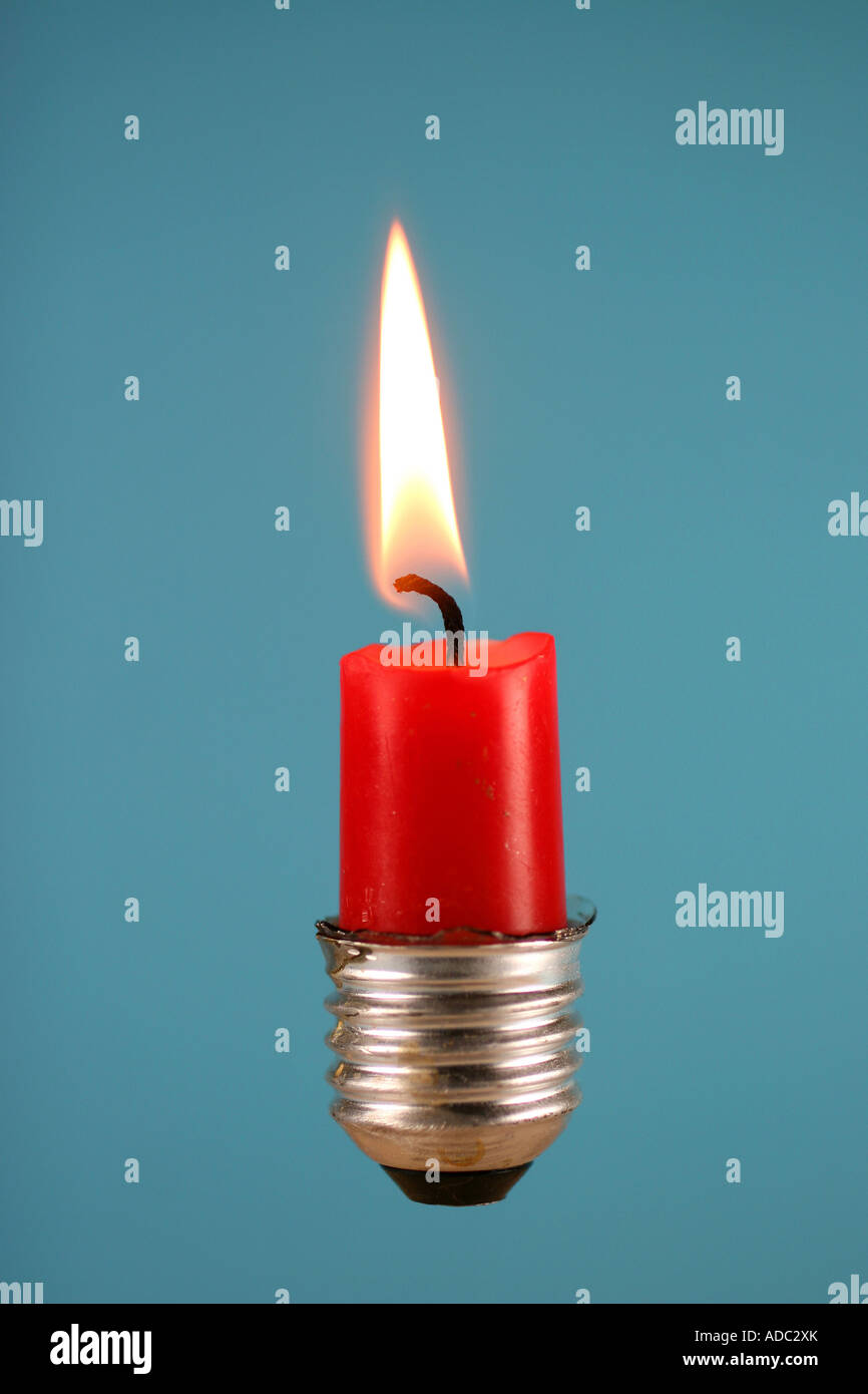 candle in a bulb Stock Photo - Alamy