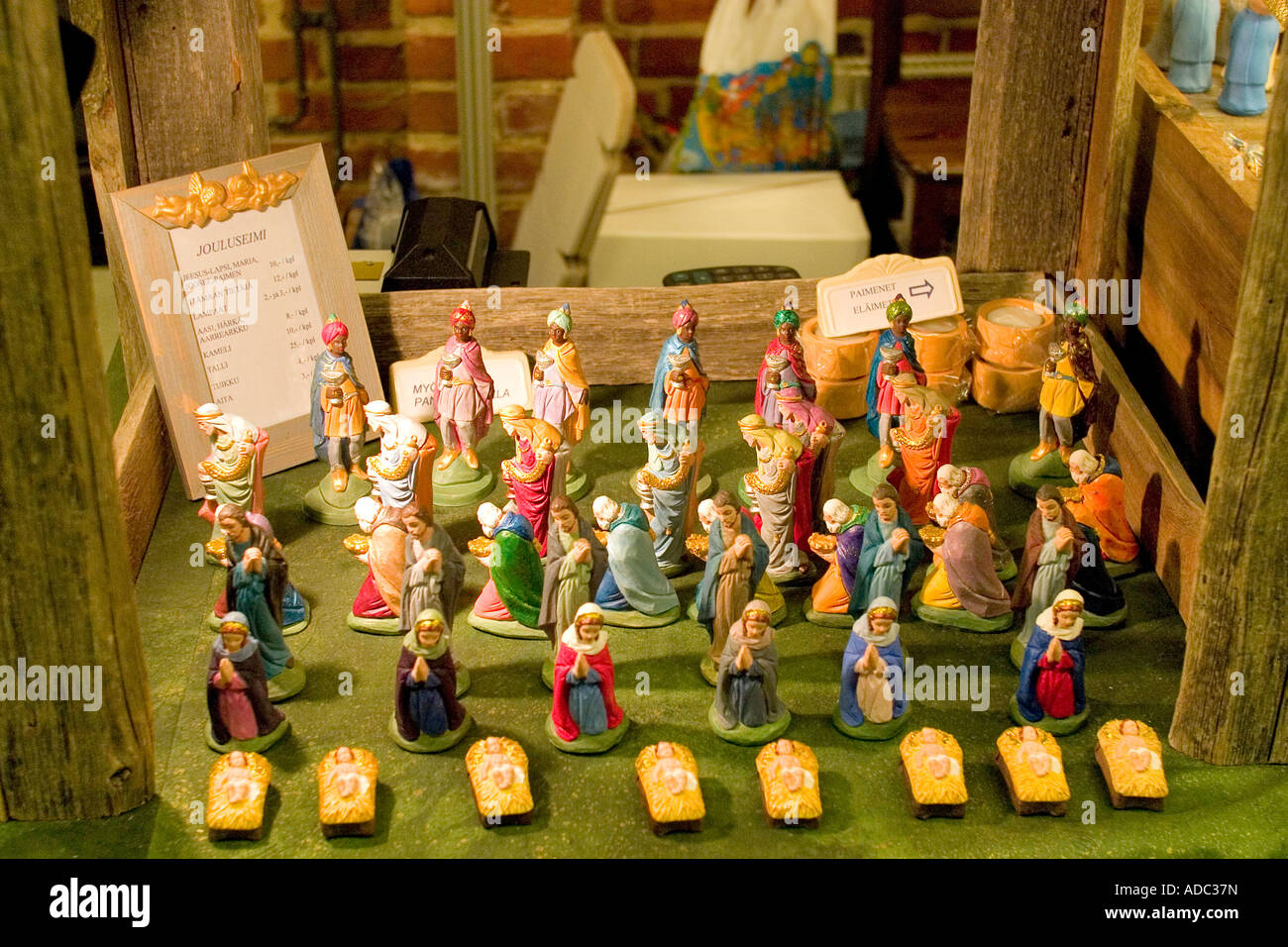 Pick and choose the costume colours of nativity set figures Stock Photo ...