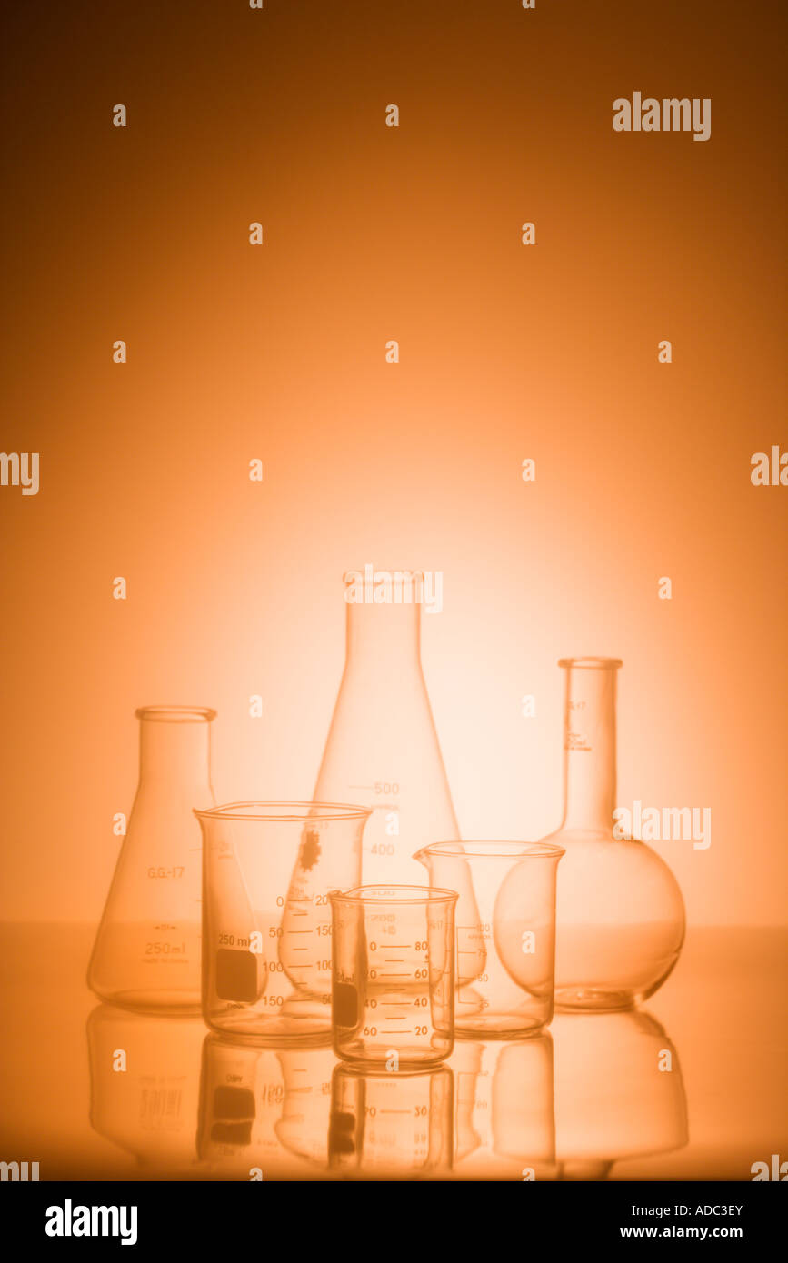 Glass science containers Stock Photo - Alamy