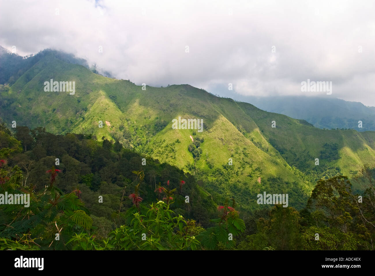 Mountain vista around Pacet, Mojoketo, Java, Indonesia, Asia Stock ...
