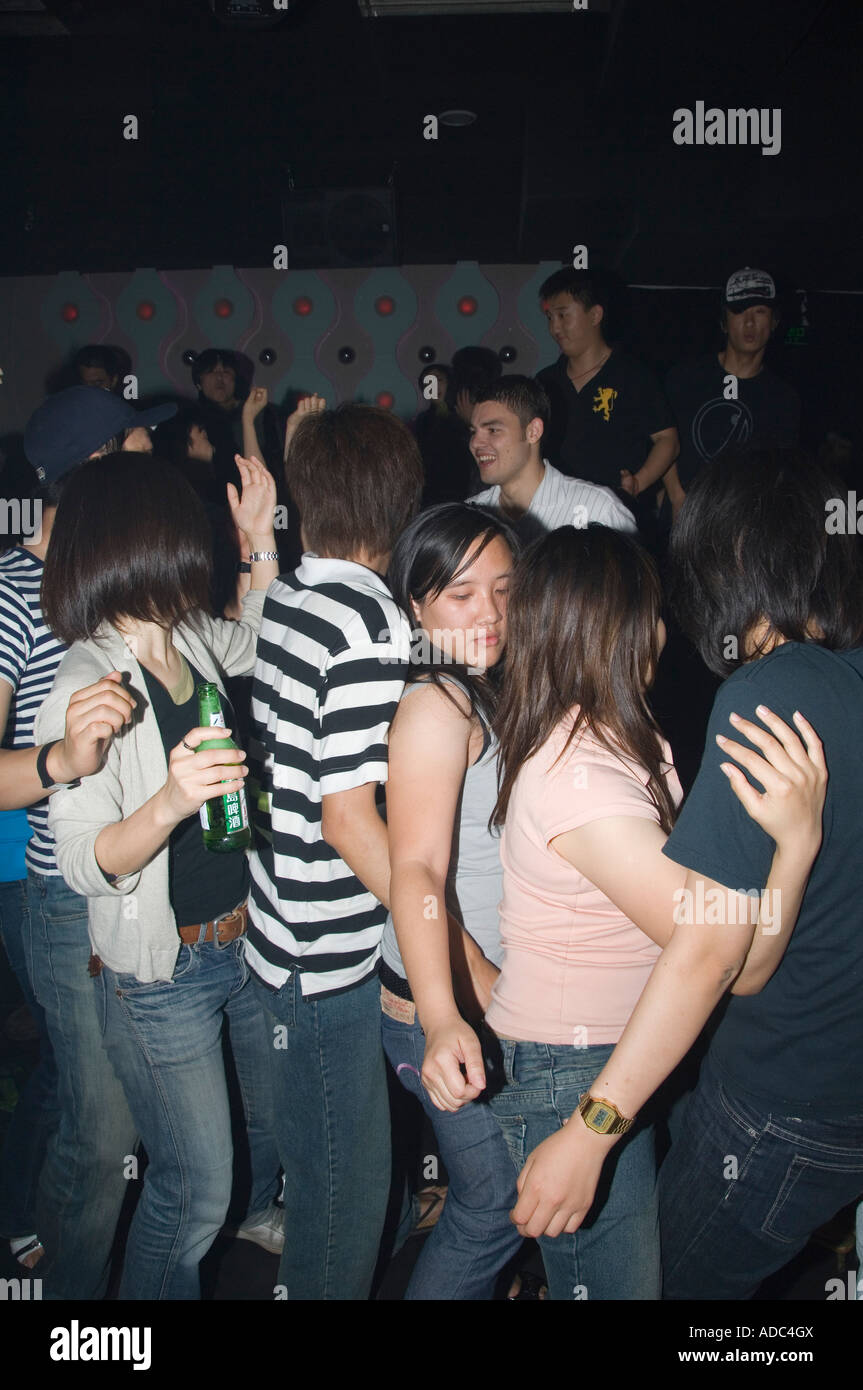 Beijing Club scene at Vics nightclub Sanlitun Beijing China Stock Photo ...