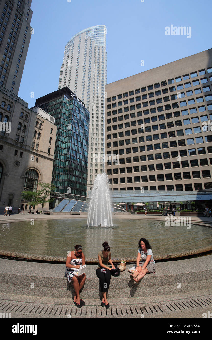 Canada Ontario Toronto Financial District street scene Stock Photo - Alamy