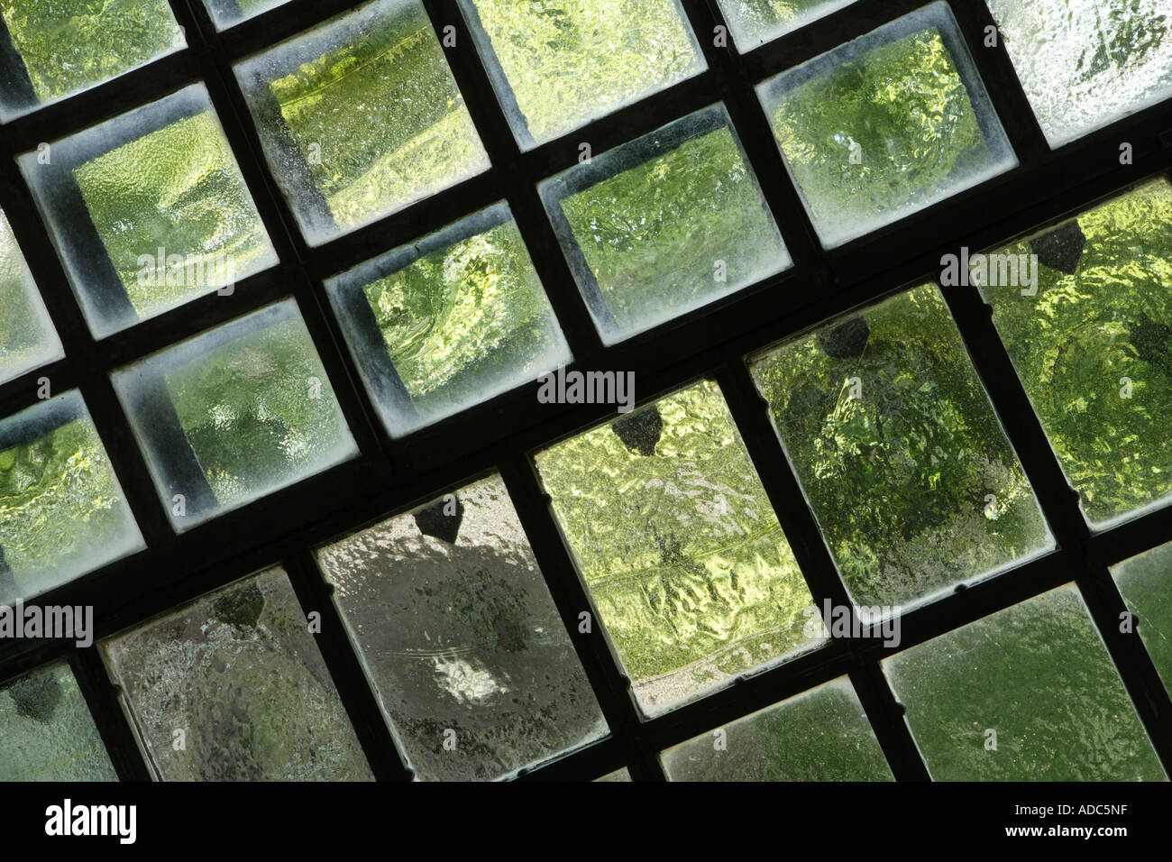 Glass window Norman Slab glass Stock Photo - Alamy