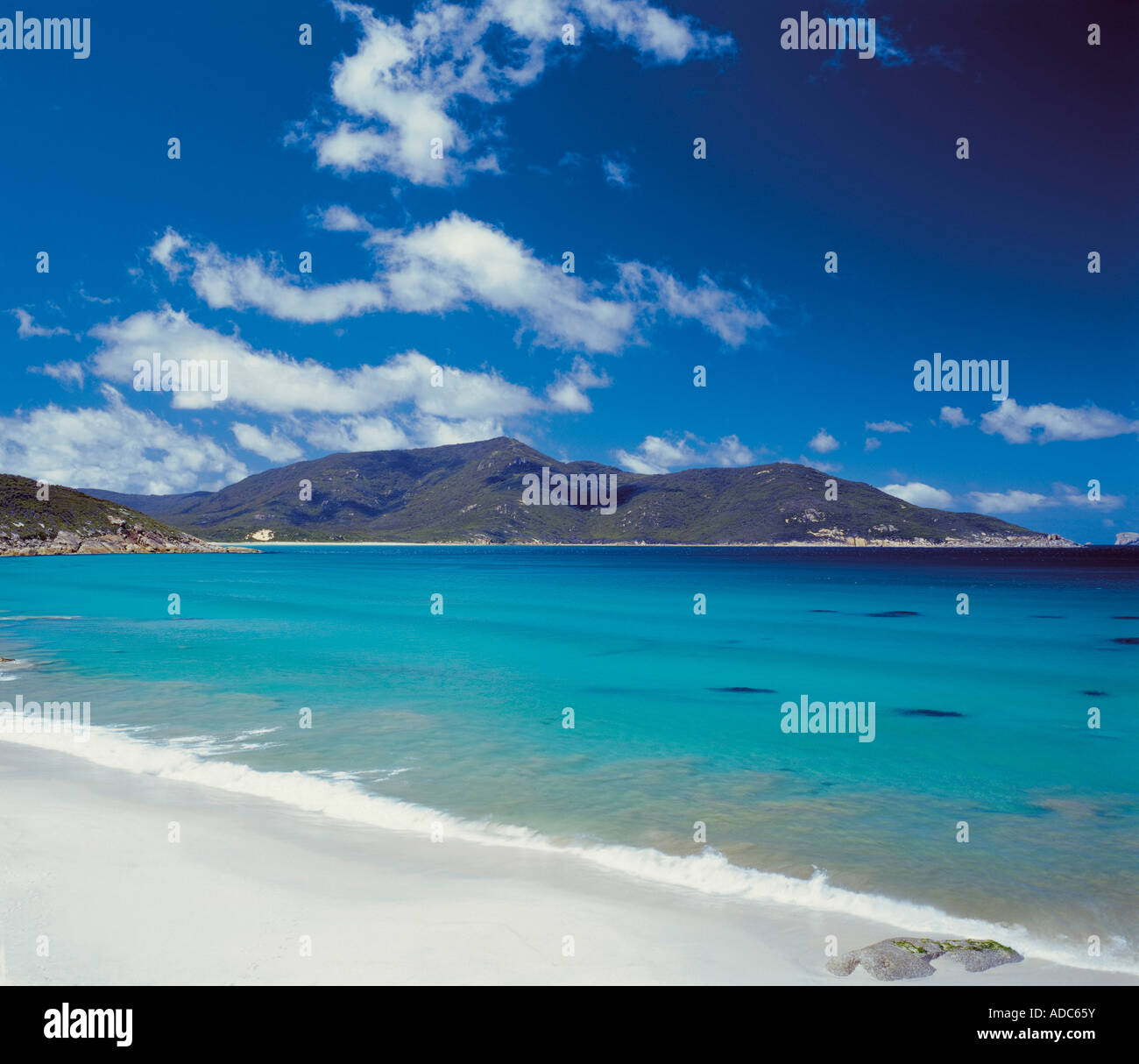 Turquoise waters of Little Oberon Bay Wilsons Promontory National Park ...
