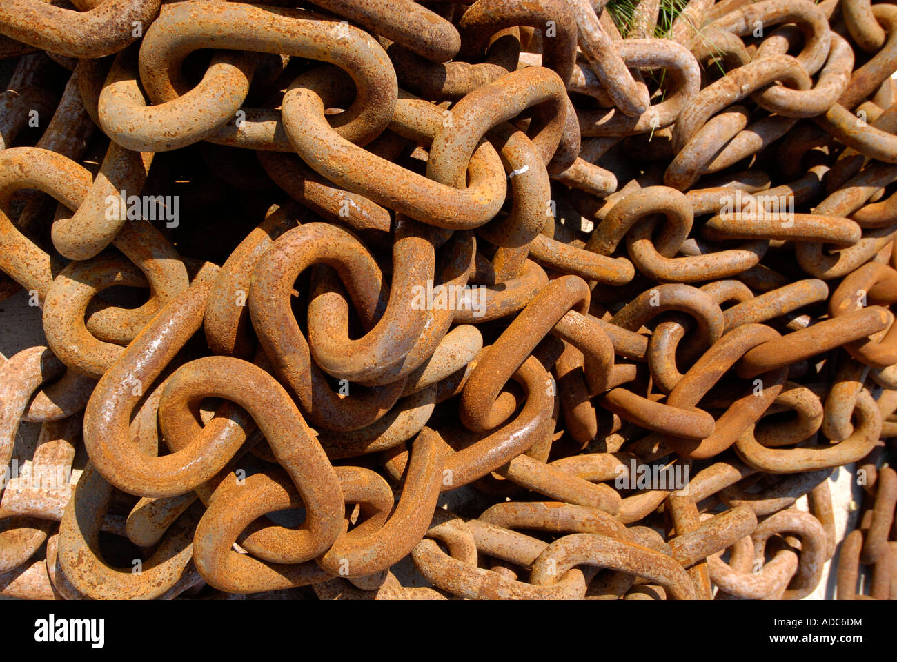 Old rusty chain Stock Photo - Alamy