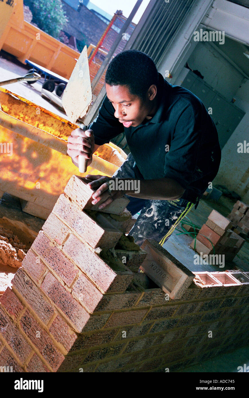 Apprentice trainee construction on building hi-res stock photography ...