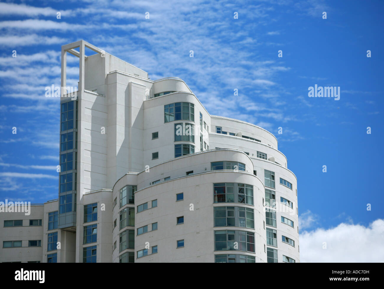 Modern architecture flats Cardiff Stock Photo - Alamy