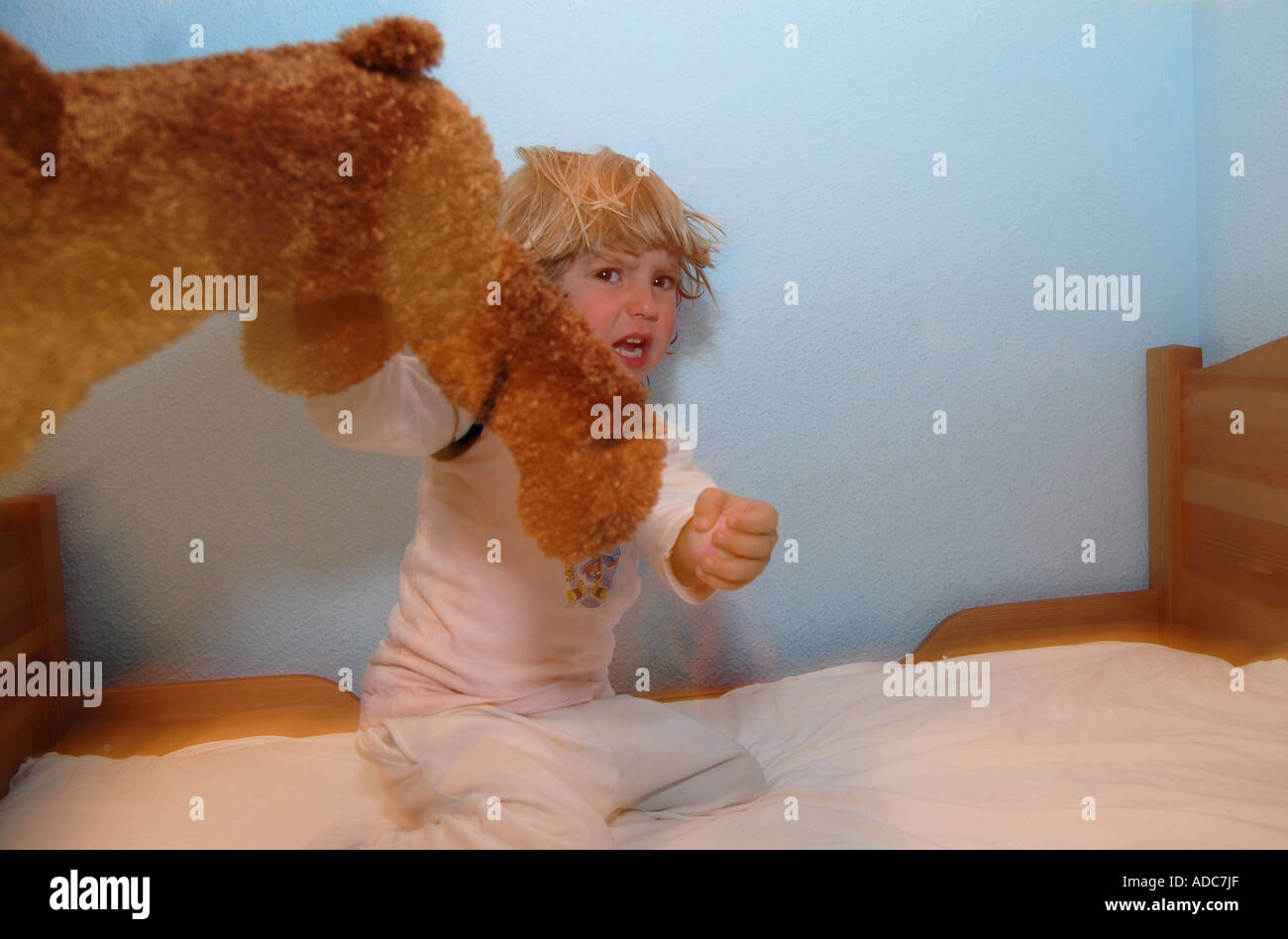 Child, tantrum before sleep Stock Photo - Alamy
