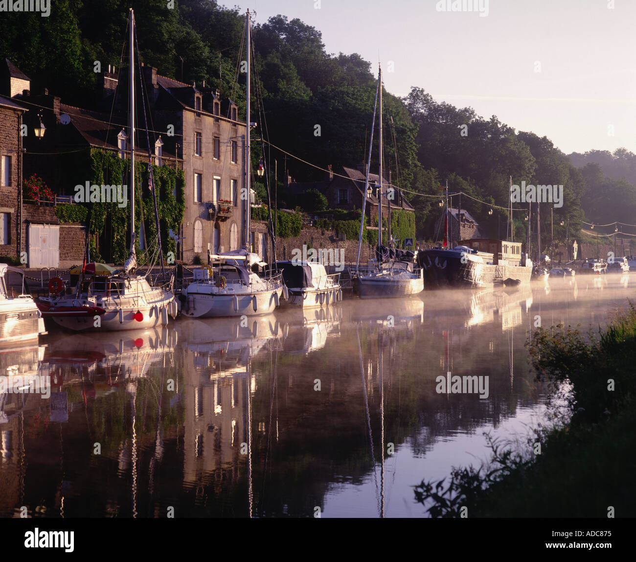 Dinan and River Rance Cotes d armor Brittany France Stock Photo - Alamy