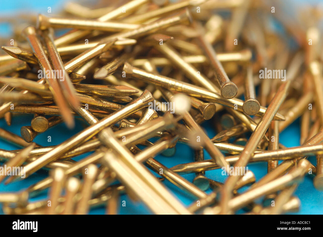 Brass nails hi-res stock photography and images - Alamy