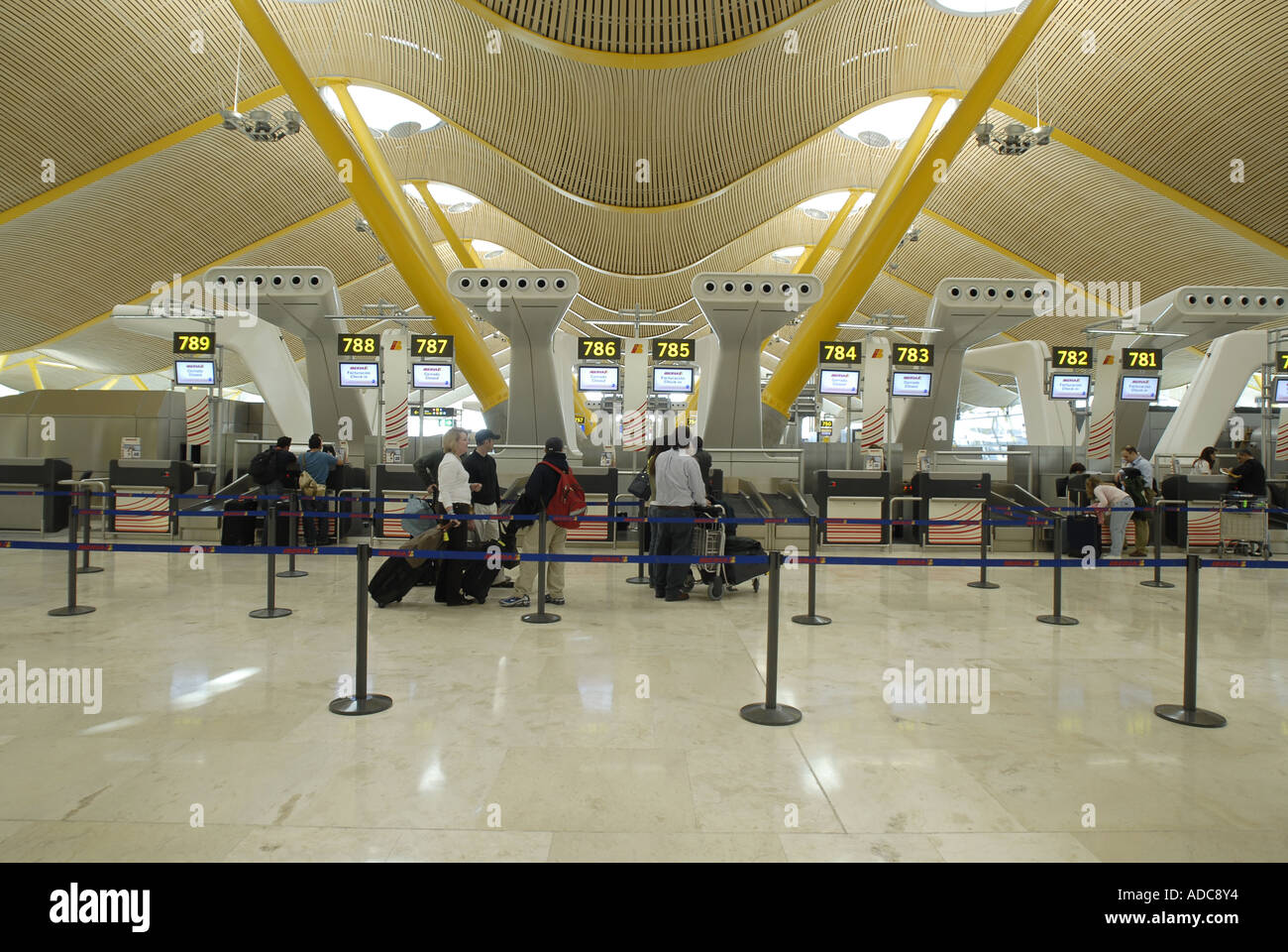 Terminal T4 Building Barajas Airport Madrid Stock Photo - Alamy