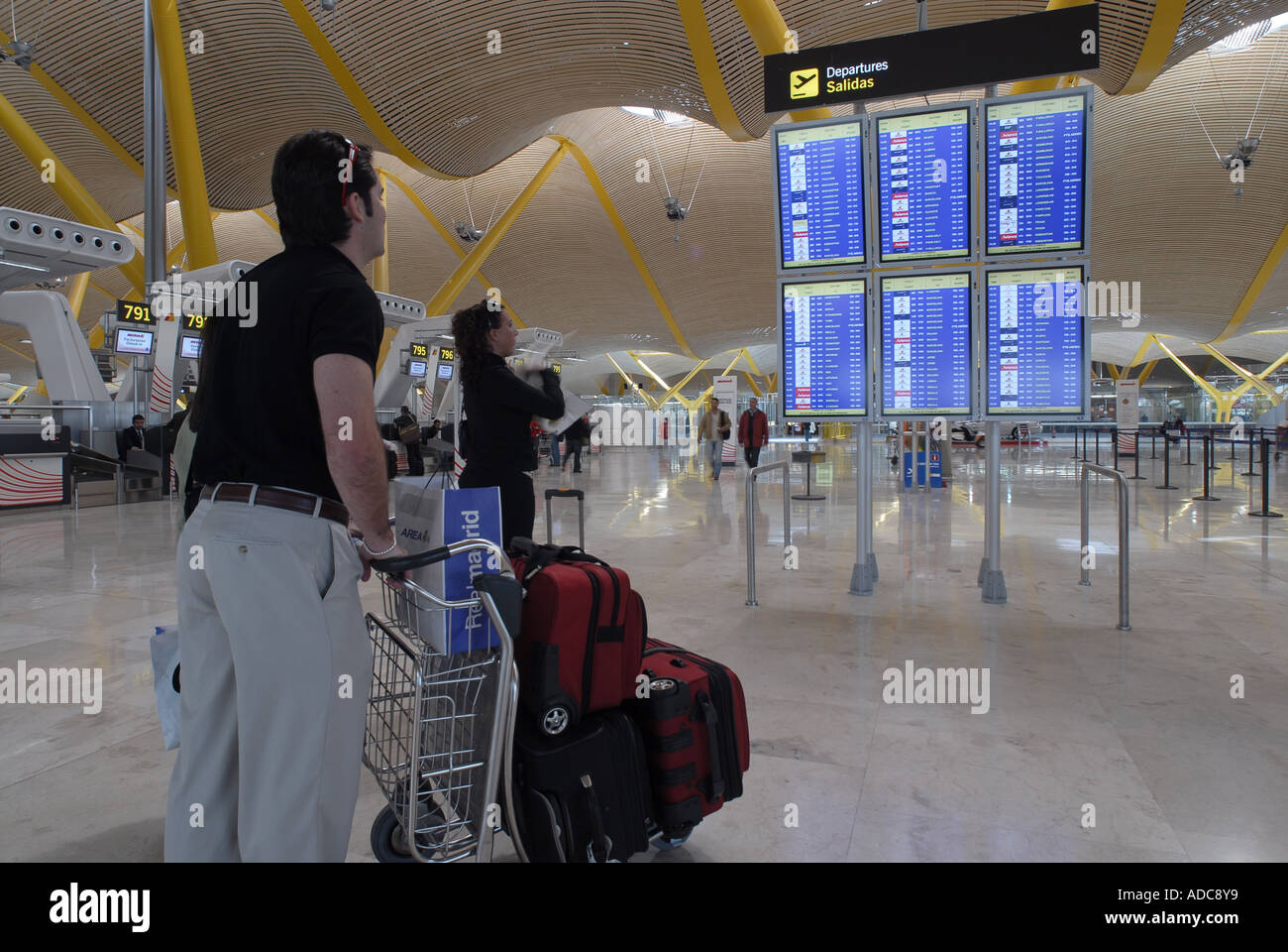 Terminal T4 Building Barajas Airport Madrid Stock Photo - Alamy