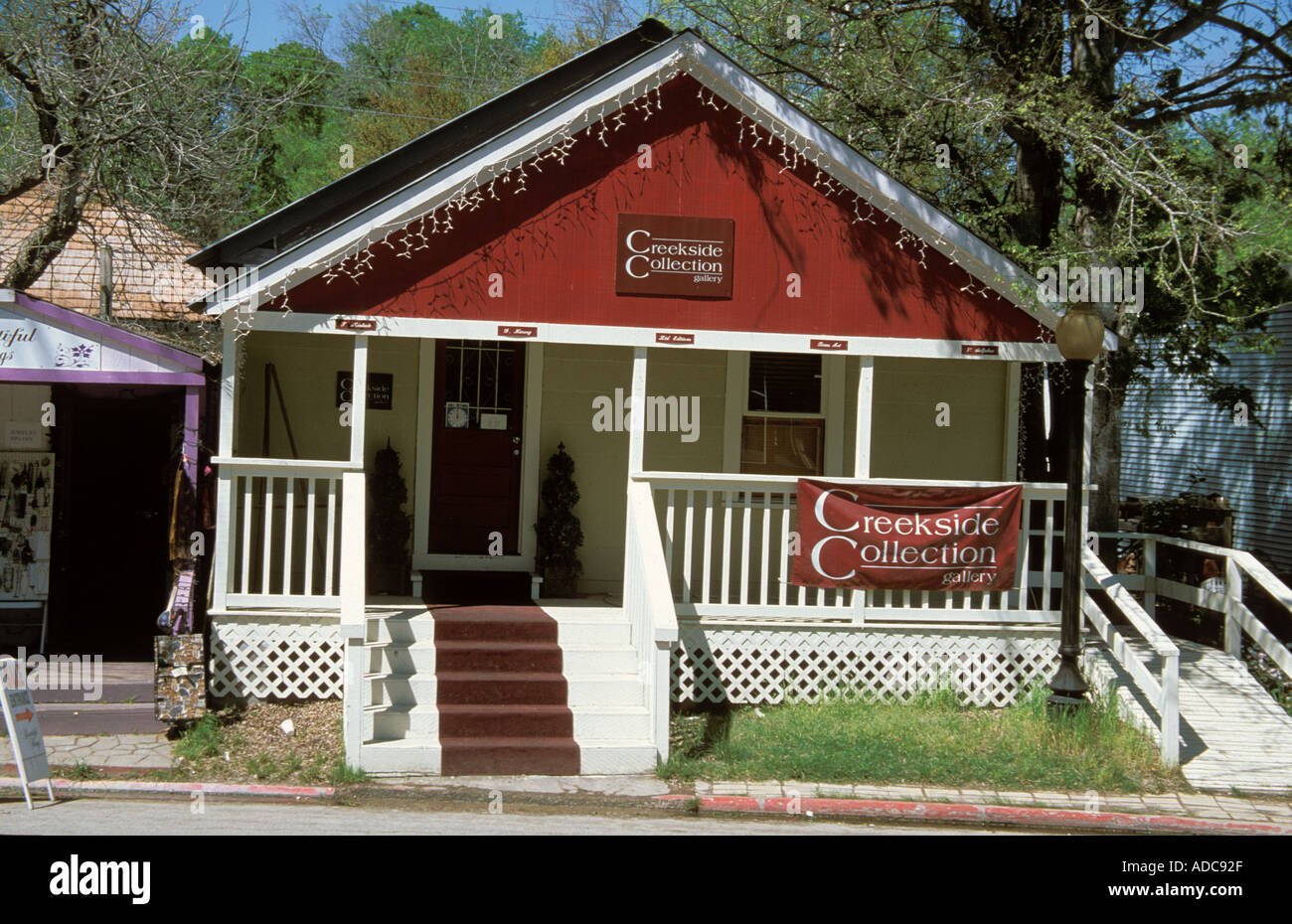 Old Town Spring Texas USA Store Stock Photo - Alamy