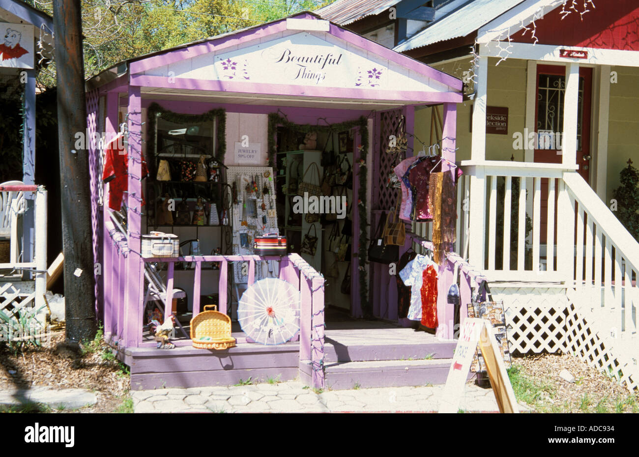 Old Town Spring Texas USA Store Stock Photo - Alamy